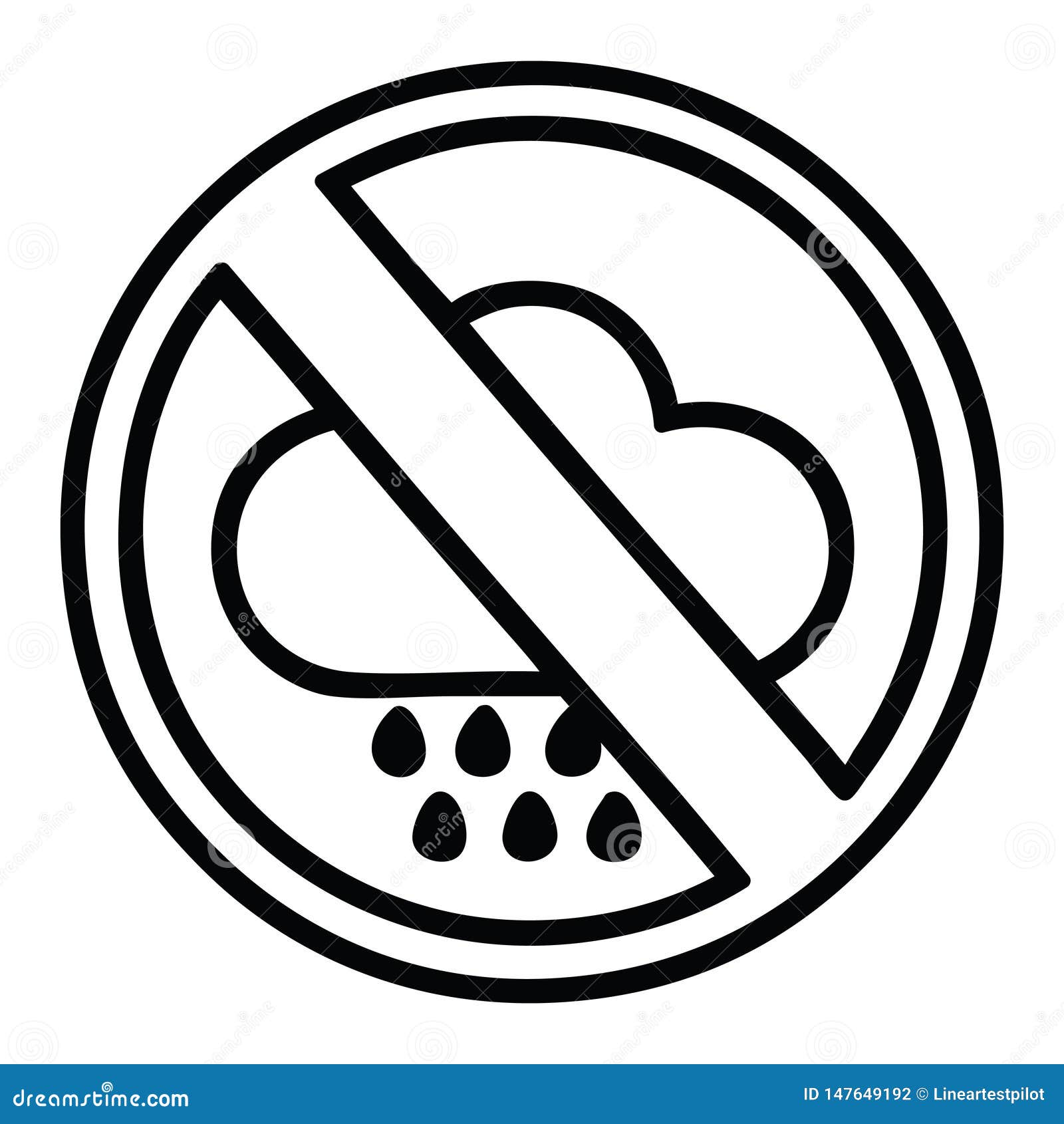 No bad weather icon stock vector. Illustration of clip - 147649192