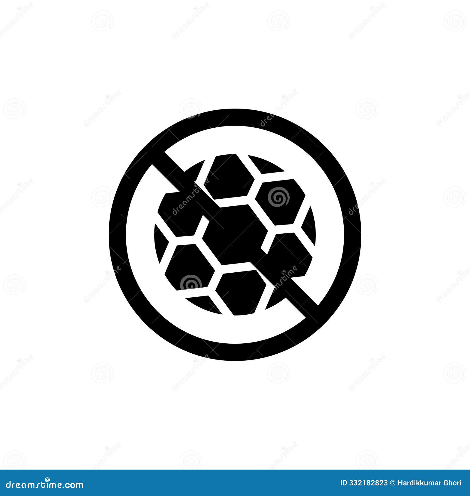 No ball game sign stock vector. Illustration of negative - 332182823