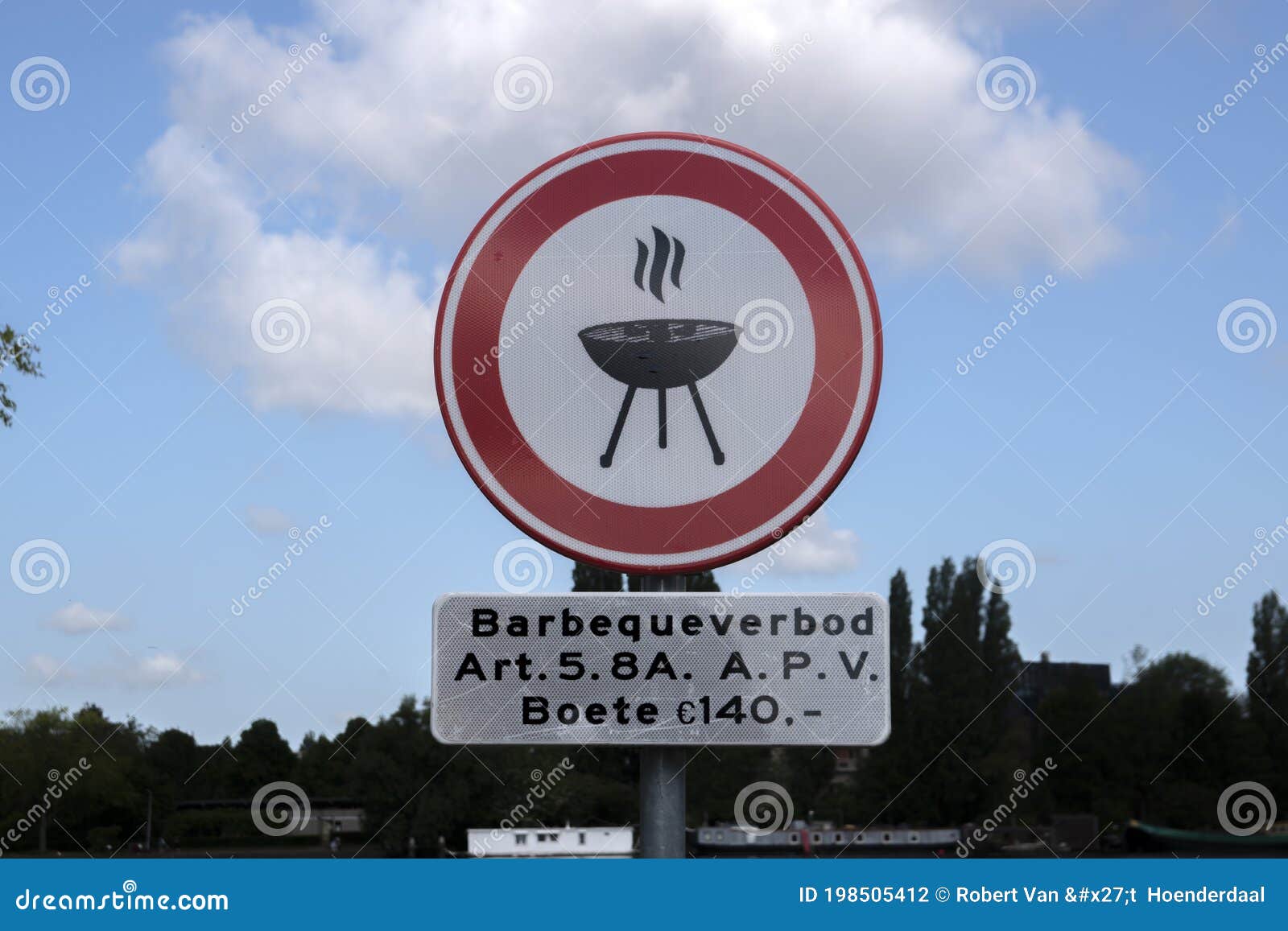No BBQ Allowed at Park Somerlust at Amsterdam the Netherlands 25-5-2020 ...