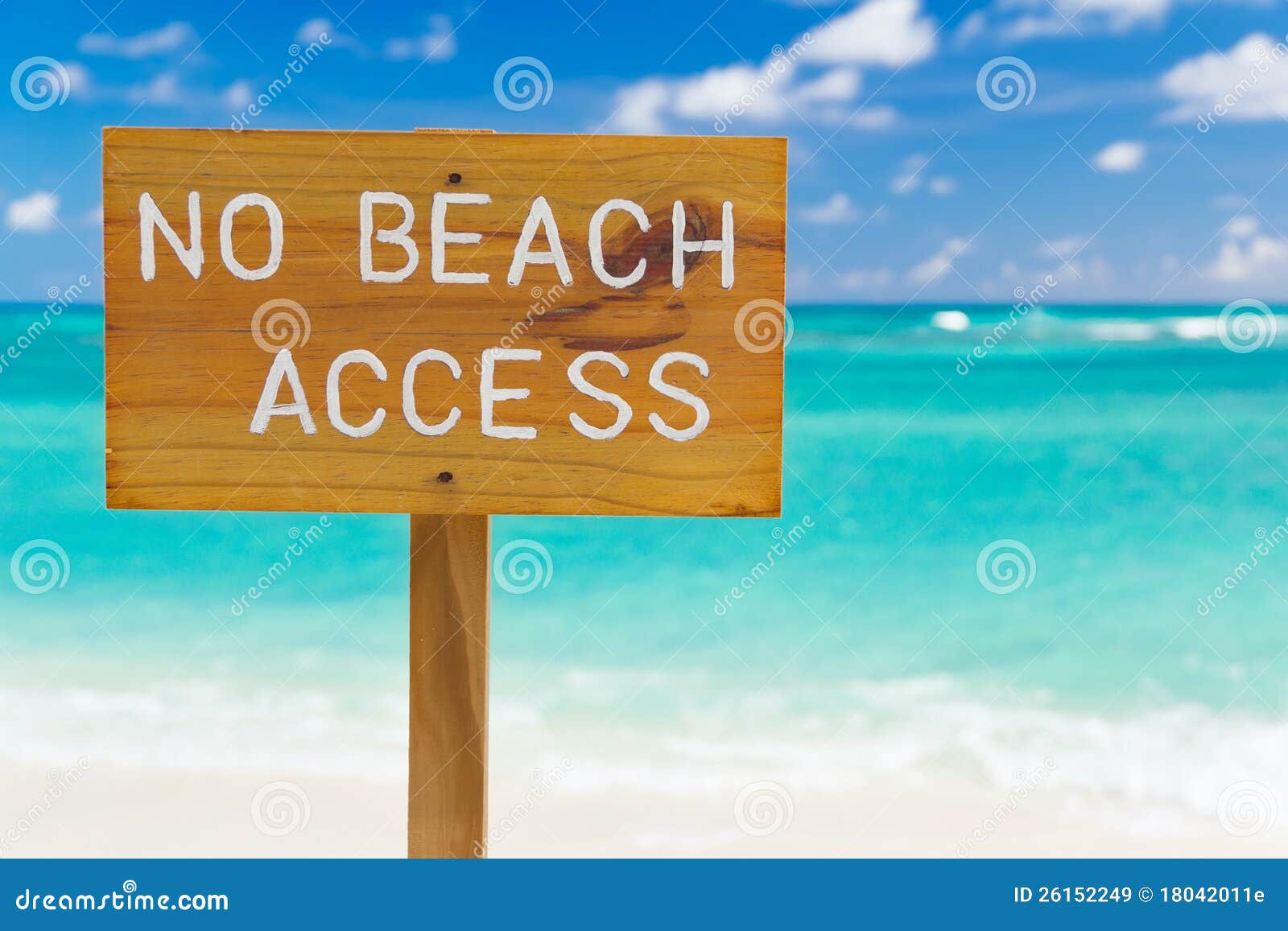 No Beach Access Sign, Horizontal Stock Image - Image of beautiful, sand ...