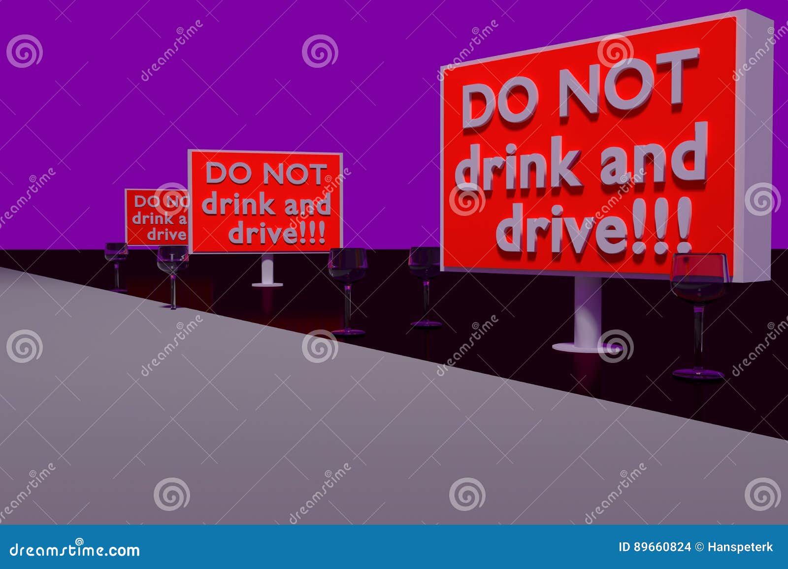¡No beba y no conduzca! stock de ilustración. Ilustración de ...