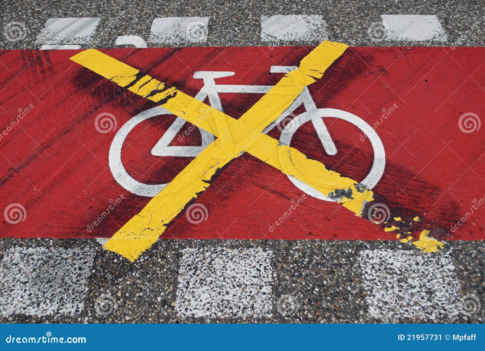 No bikes stock image. Image of warning, cycling, line - 21957731