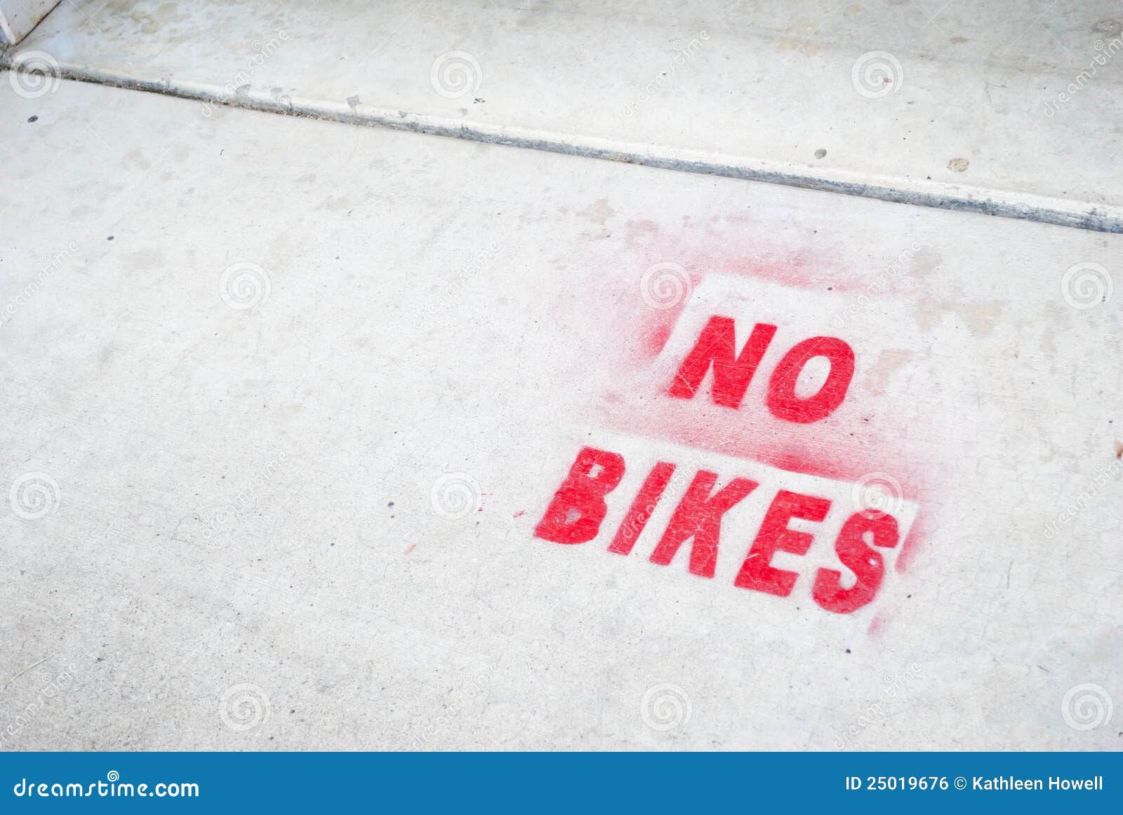 No Bikes stock photo. Image of rest, brick, handicap - 25019676
