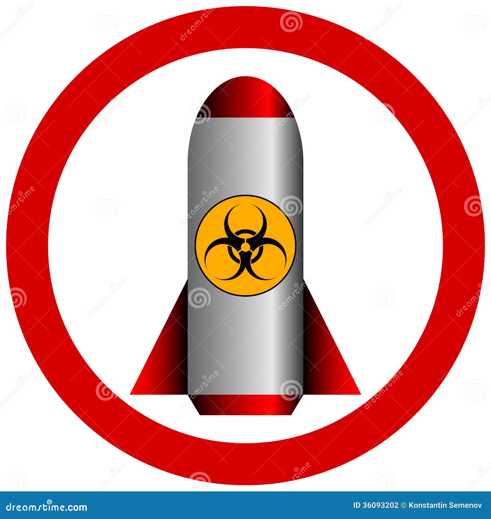 No biohazard rocket stock vector. Illustration of bombing - 36093202