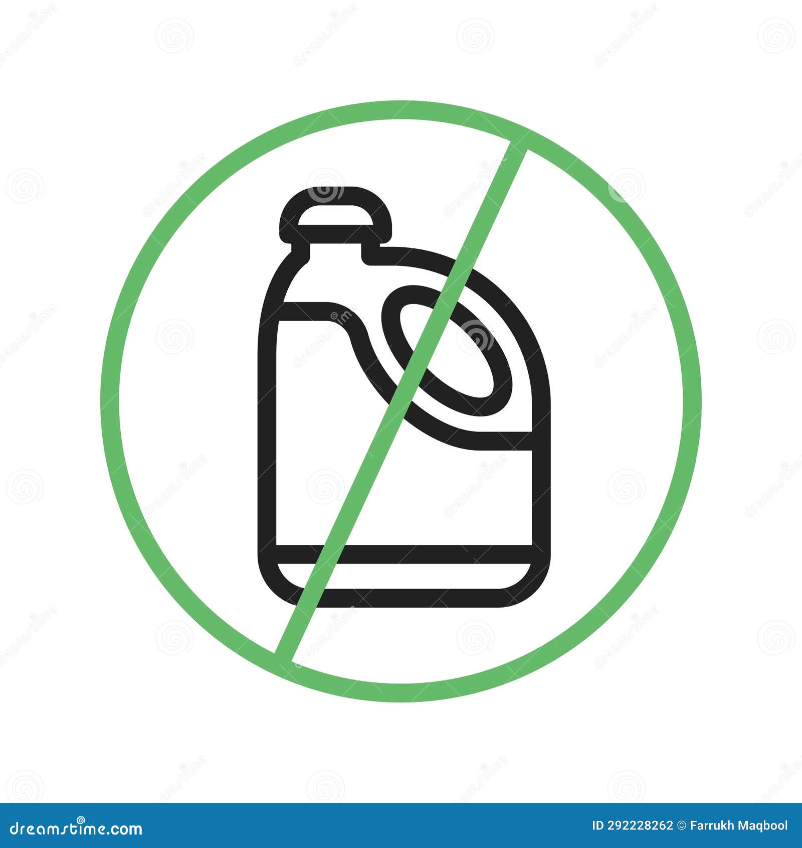 No Bleach Icon Vector Image. Stock Vector - Illustration of outline ...
