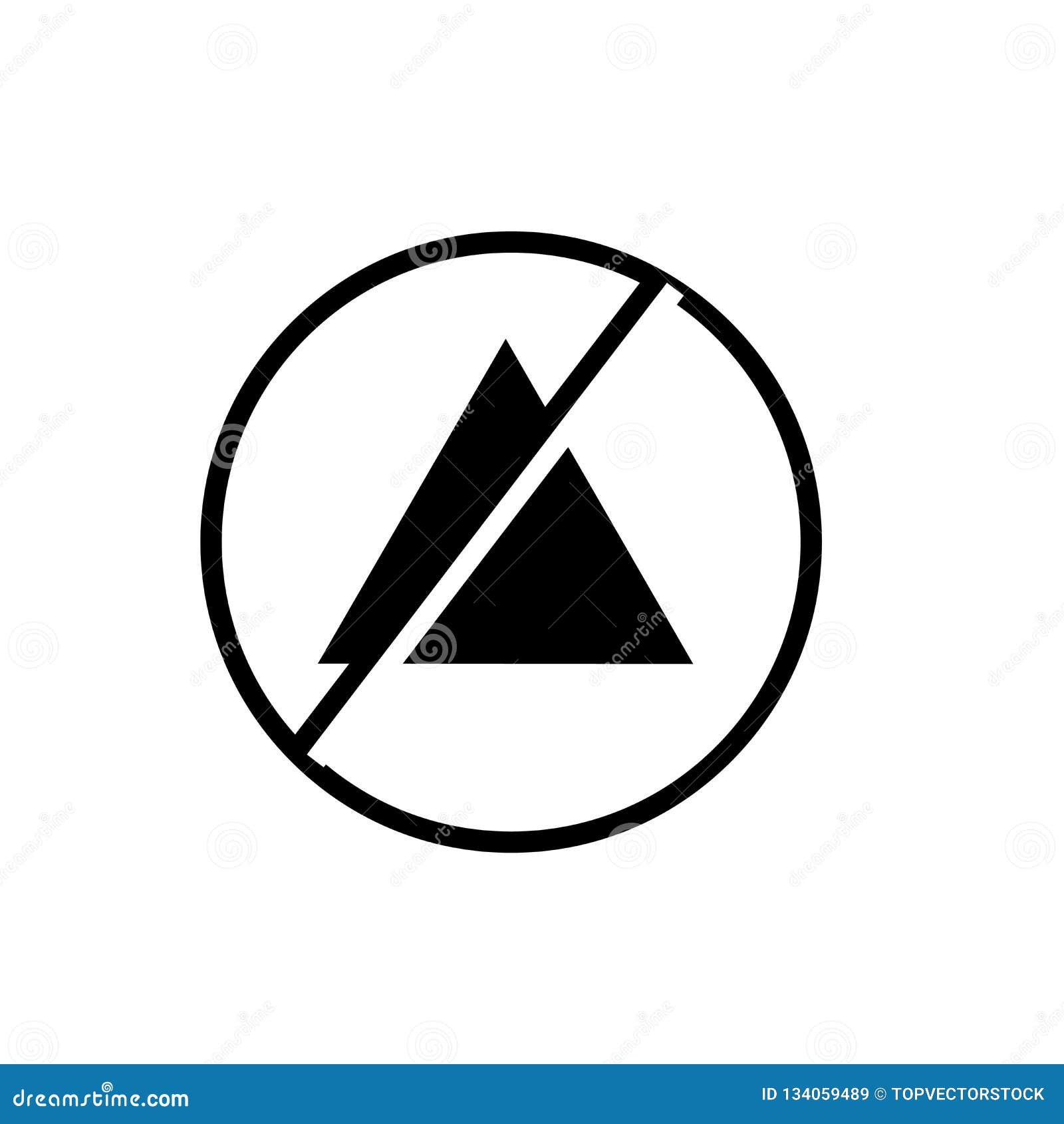 No Bleaching Icon. Thin Linear No Bleaching Outline Icon Isolated On ...