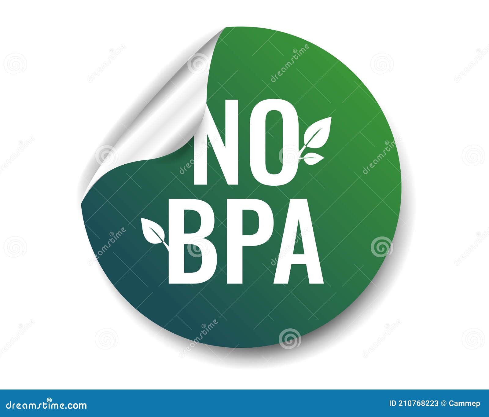 No BPA Label White Background Stock Vector - Illustration of quality ...