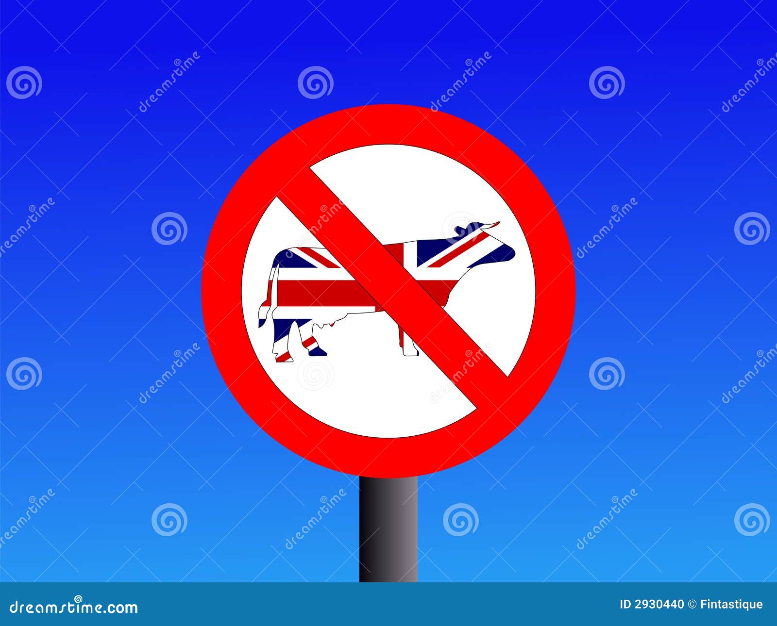 No British Beef Sign stock vector. Illustration of prohibited - 2930440