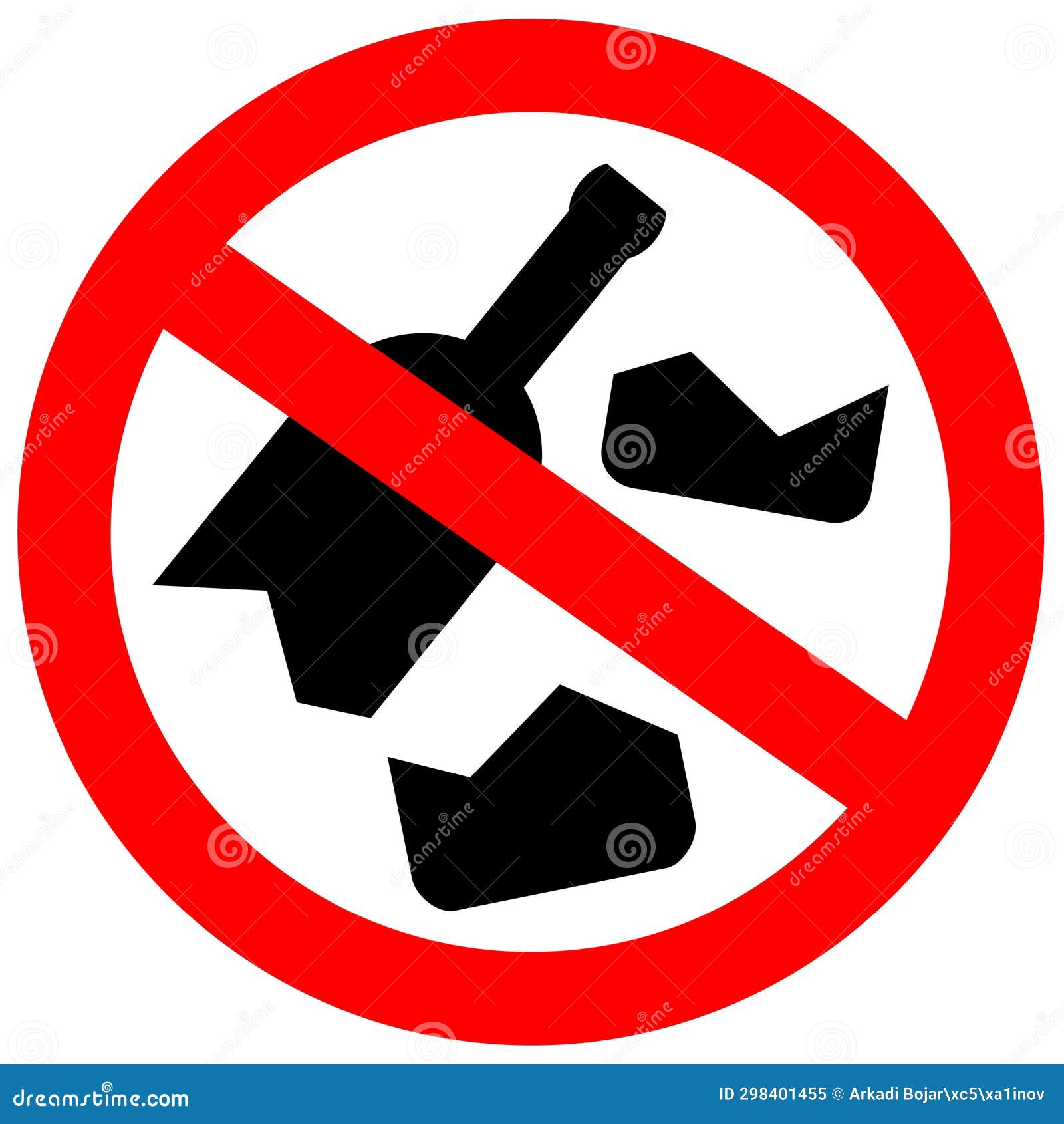 No Broken Glass Vector Warning Sign Stock Vector - Illustration of ...