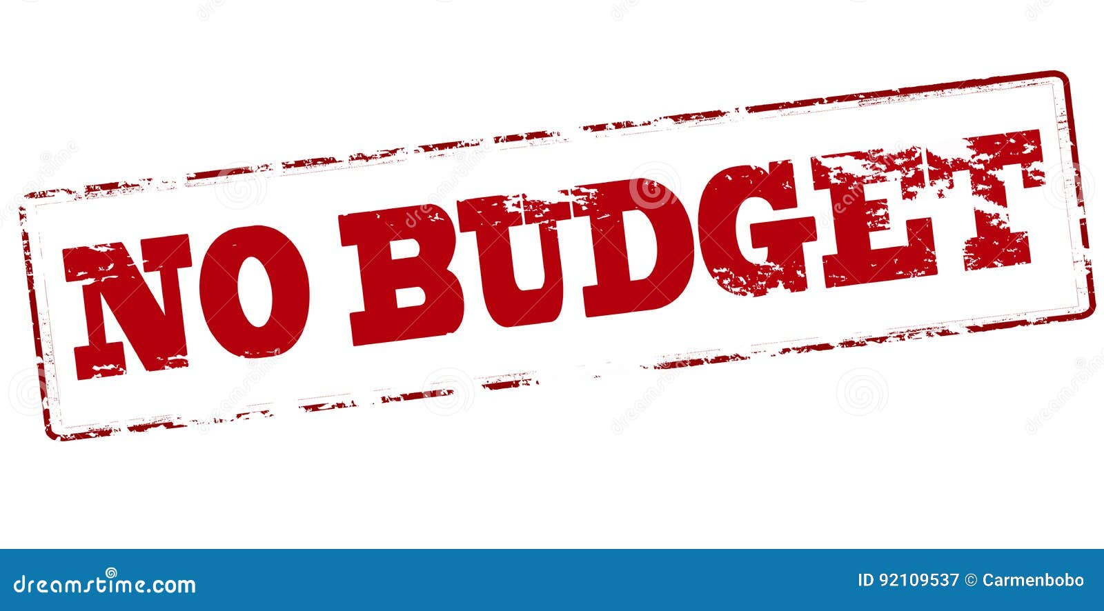 No budget stock illustration. Illustration of text, symbol - 92109537