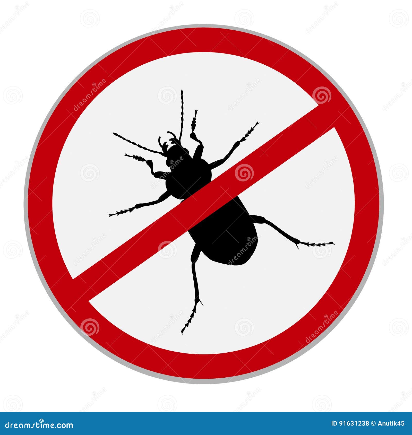 No Bugs Icons, Vector Illustration Stock Vector - Illustration of ...