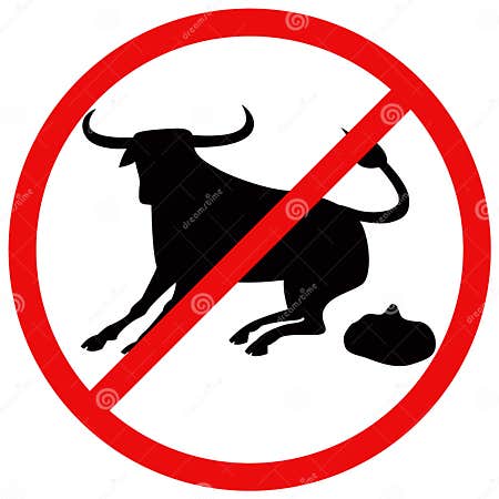No Bull signage stock illustration. Illustration of manure - 5851806