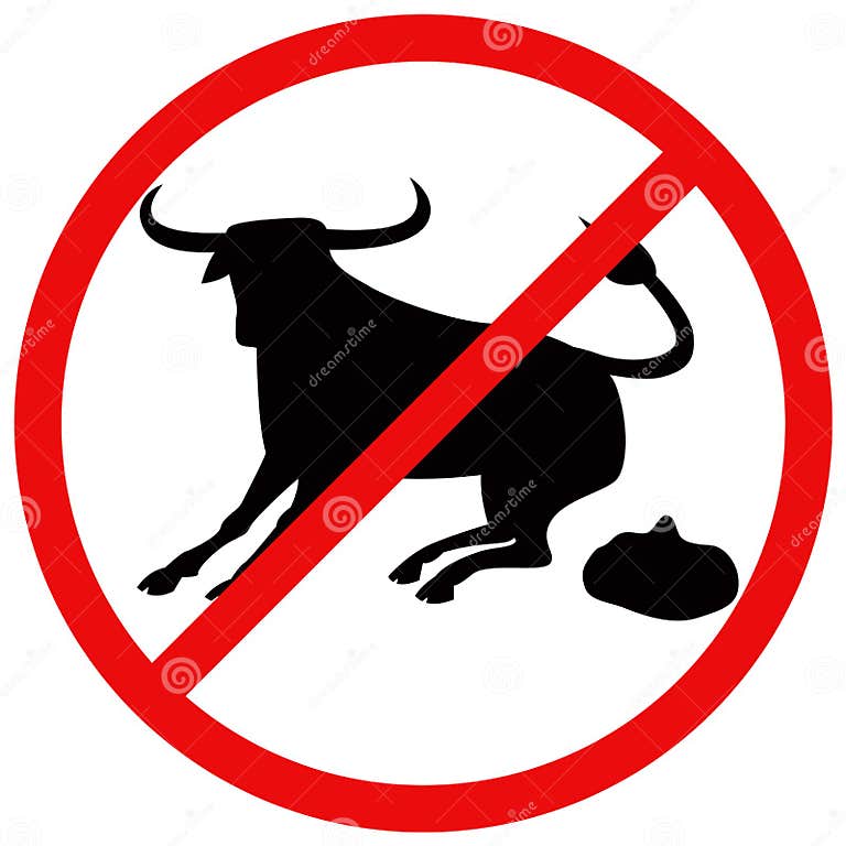 No Bull signage stock illustration. Illustration of manure - 5851806