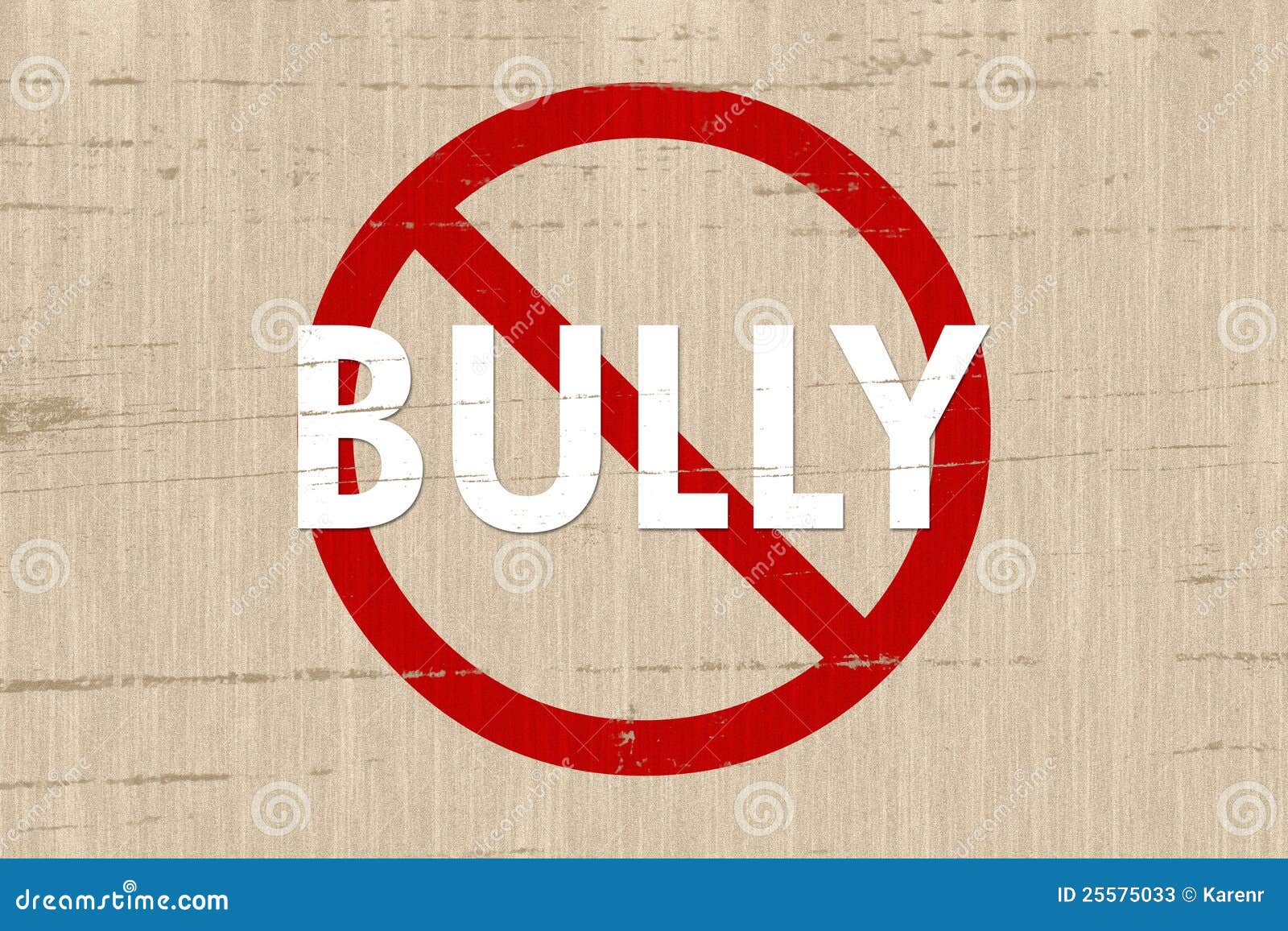 No Bully Zone stock image. Image of bully, wear, zone - 25575033