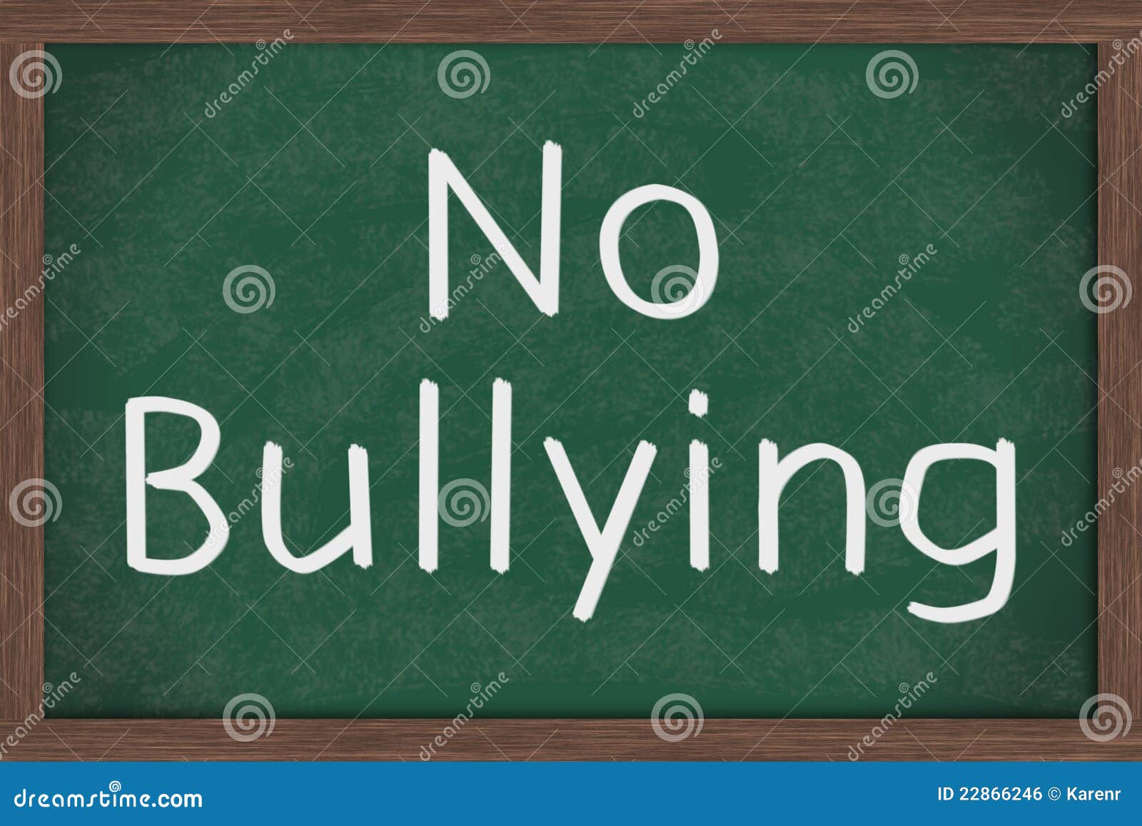 No Bullying stock photo. Image of teased, chalkboard - 22866246