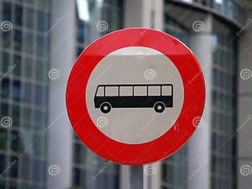 No bus allowed stock photo. Image of traffic, sign, tourism - 216246