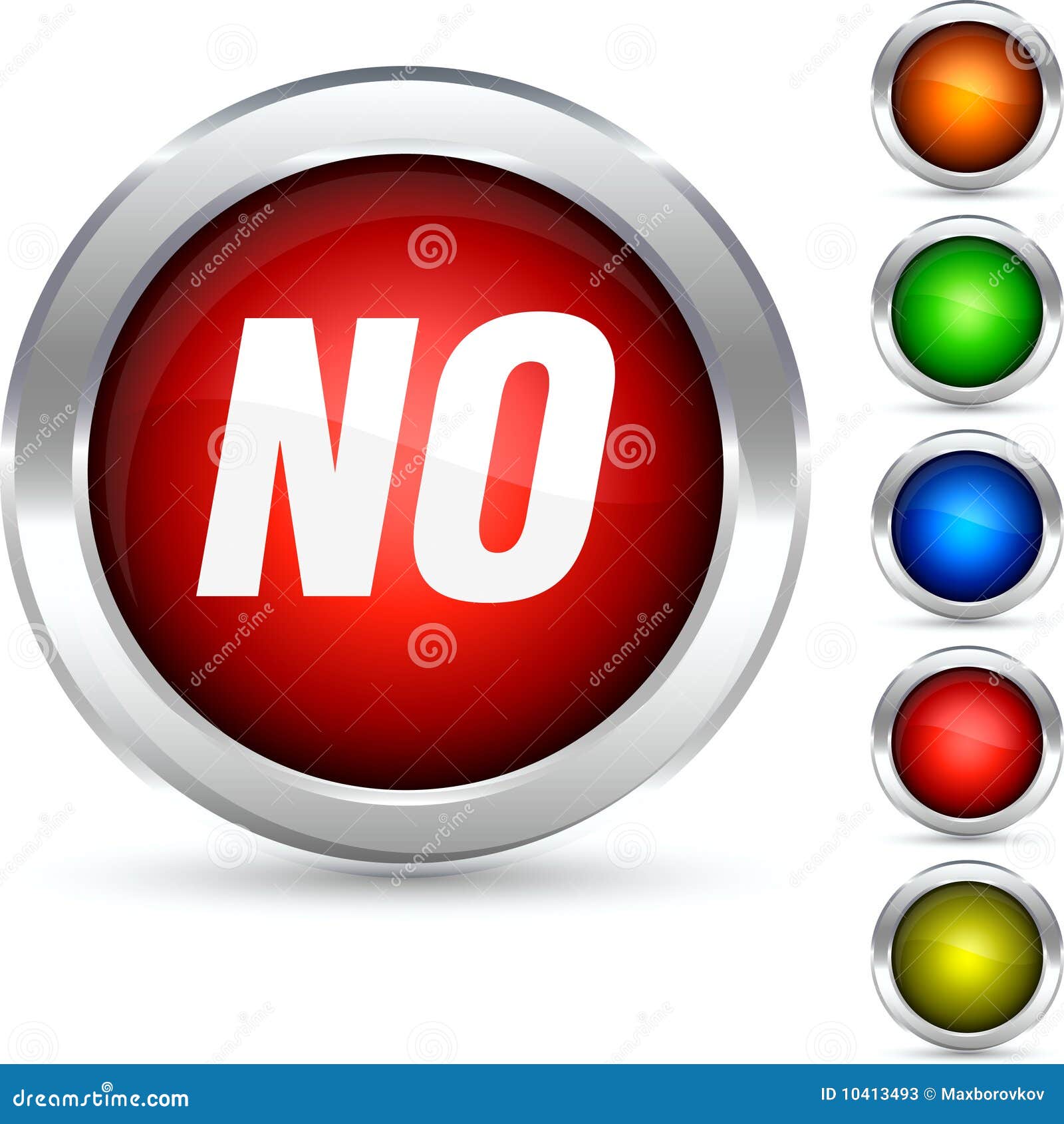 No button. stock vector. Illustration of internet, decoration - 10413493