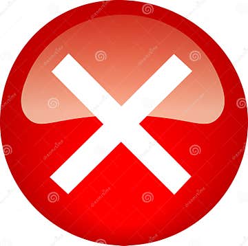 No Button stock vector. Illustration of reject, close - 2240945
