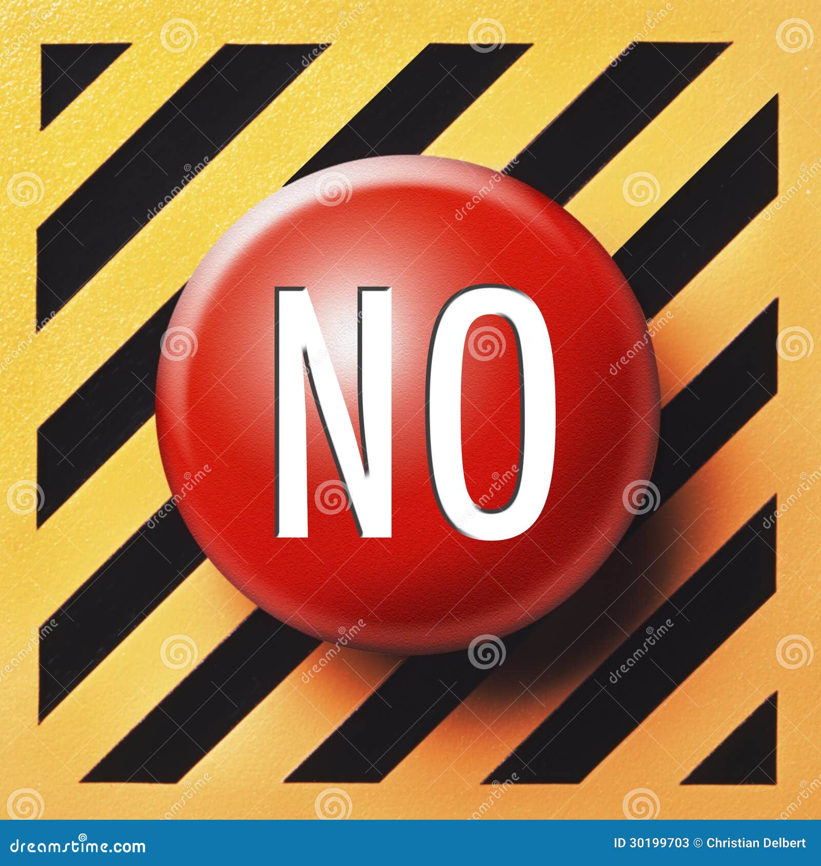 No button in red stock illustration. Illustration of render - 30199703
