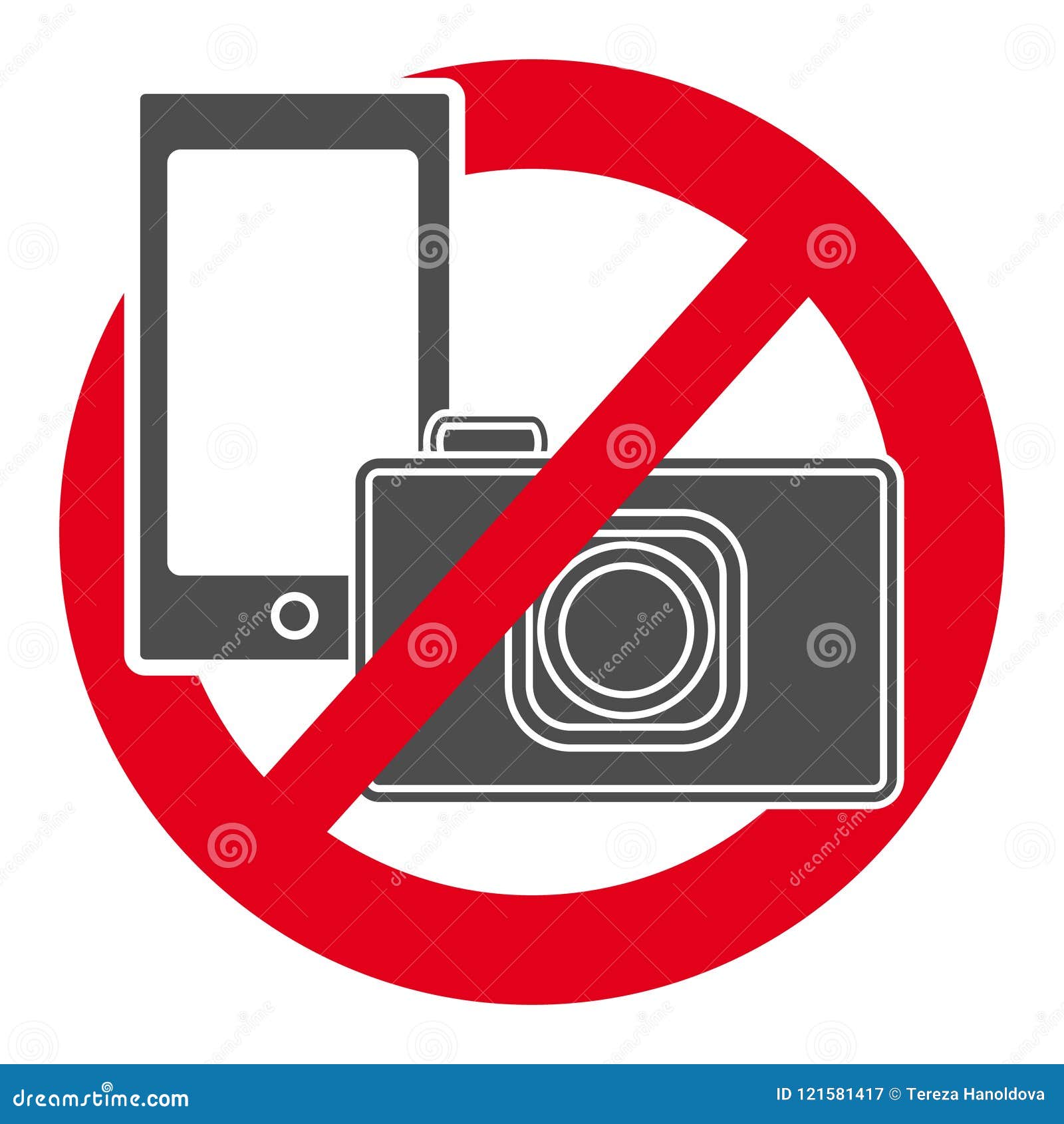 No Camera and Mobile Phone Symbol Stock Vector - Illustration of design ...