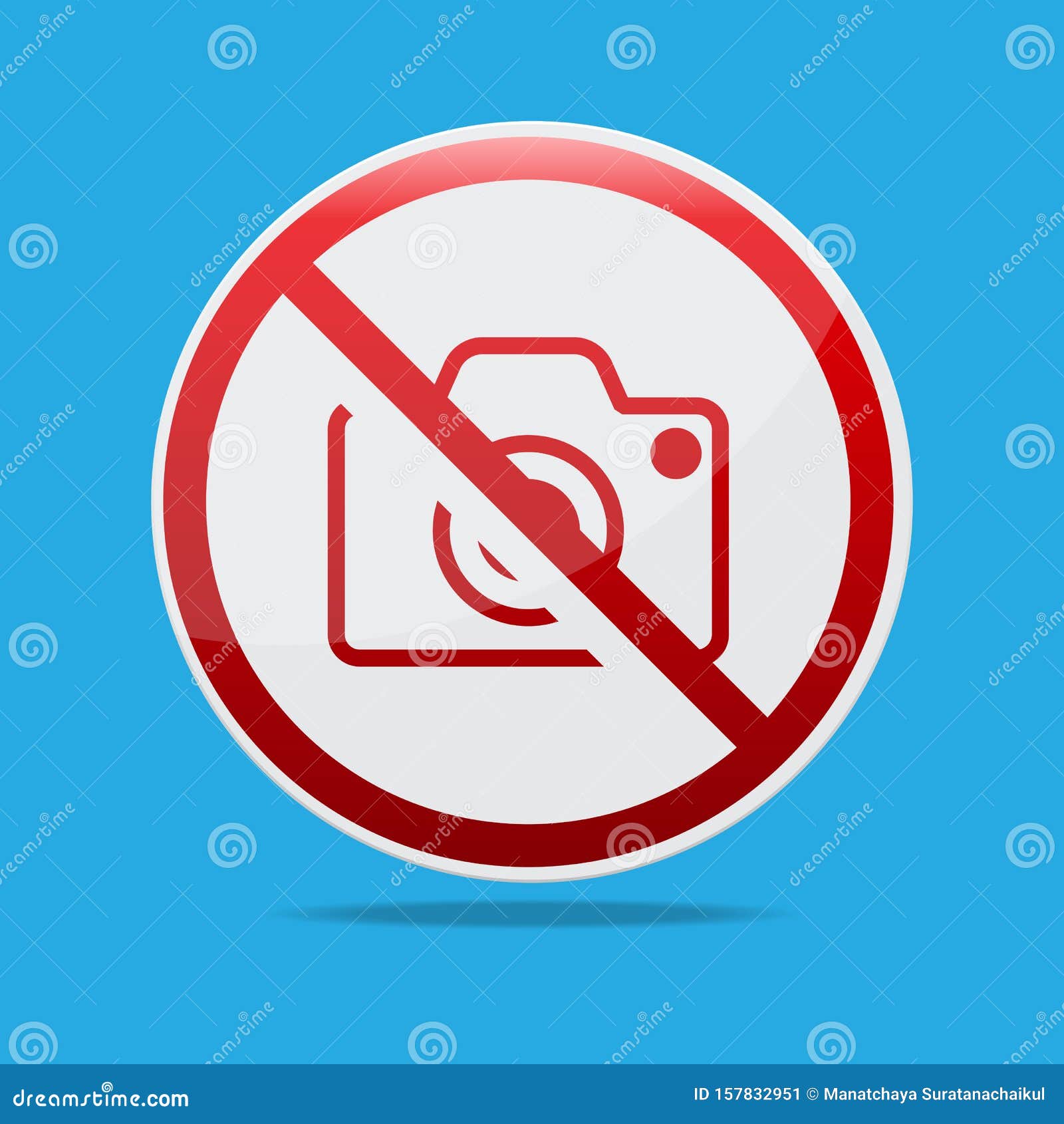 No camera sign. stock illustration. Illustration of capture - 157832951