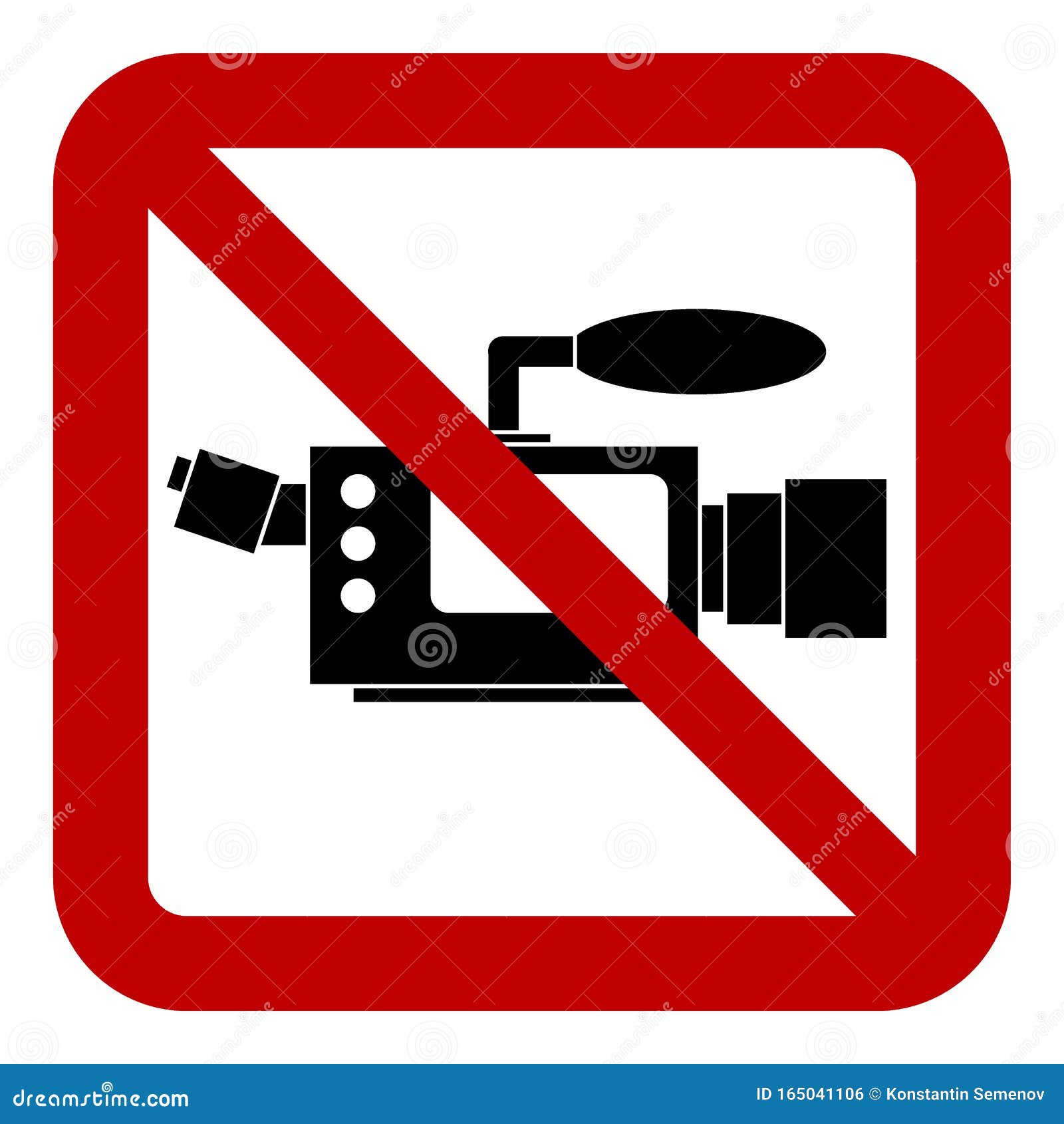 No camera sign stock illustration. Illustration of camera - 165041106