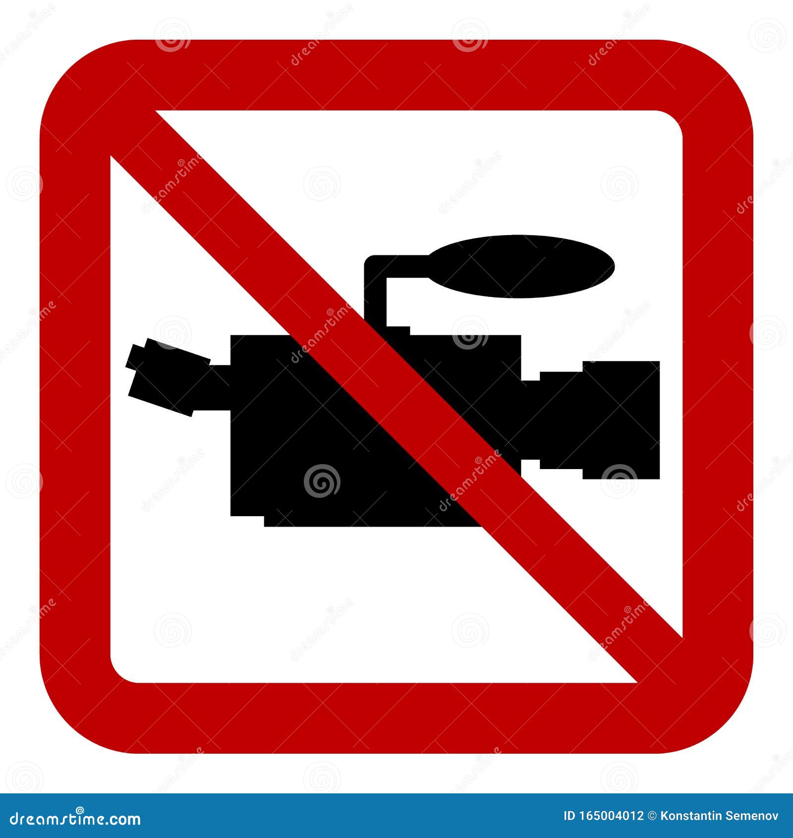 No camera sign stock illustration. Illustration of element - 165004012