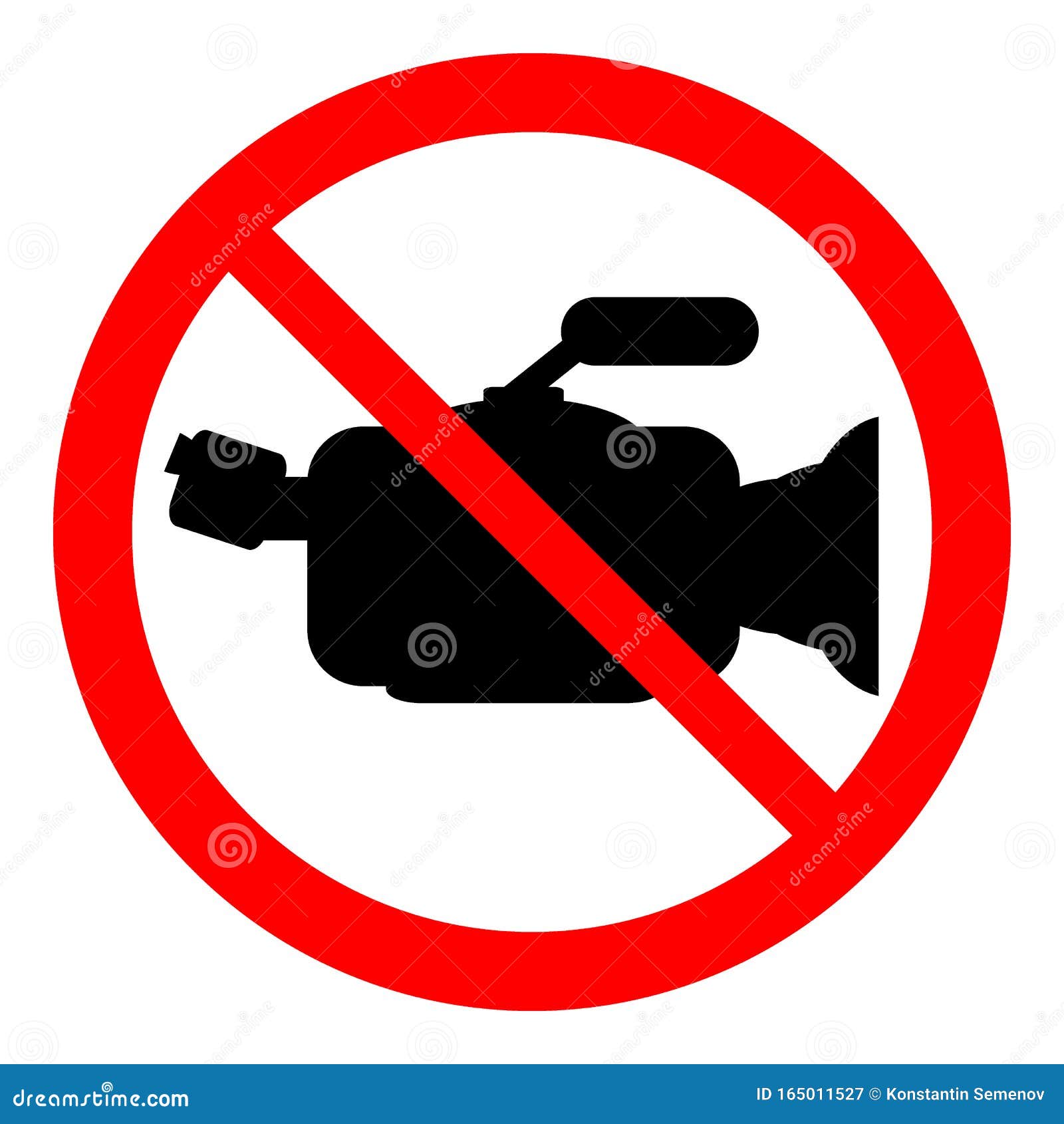 No camera sign stock illustration. Illustration of record - 165011527