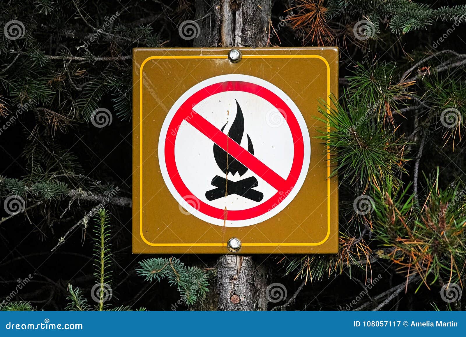 No Campfire Sign Stock Images - Download 50 Royalty Free Photos