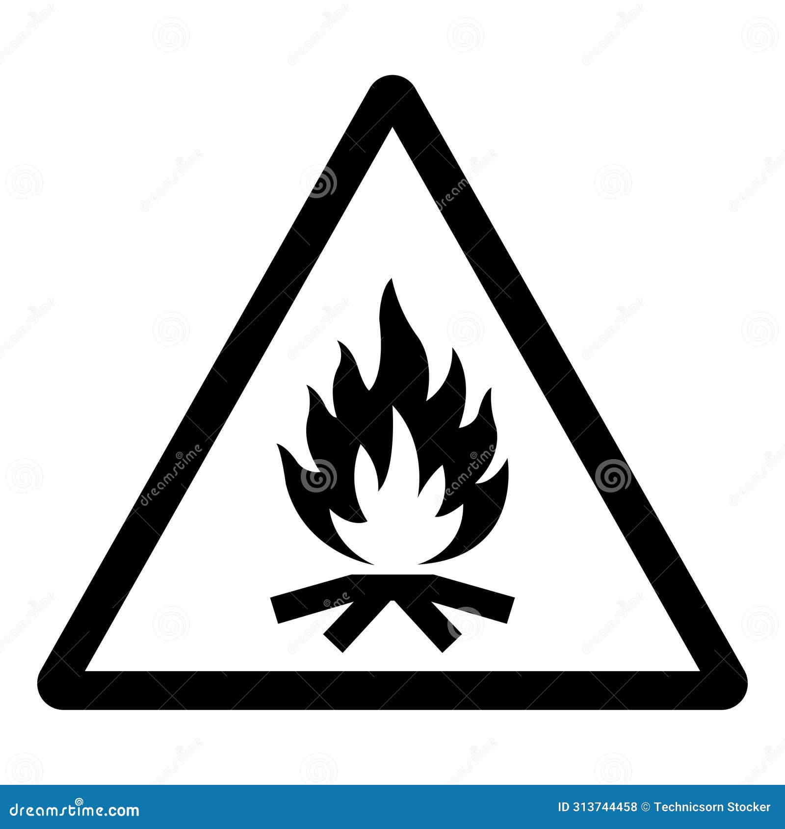 No Campfire Symbol Sign ,Vector Illustration, Isolate on White ...