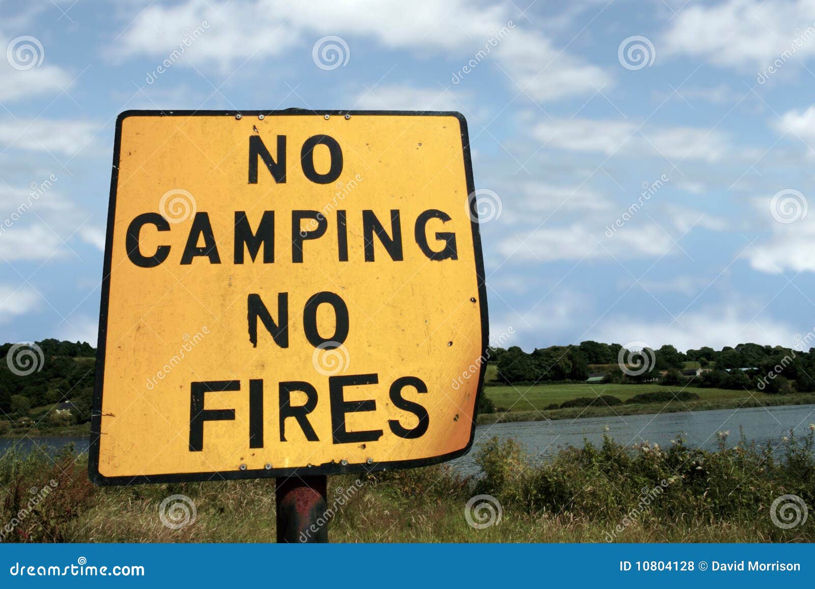 No camping no fires stock photo. Image of danger, blackwater - 10804128