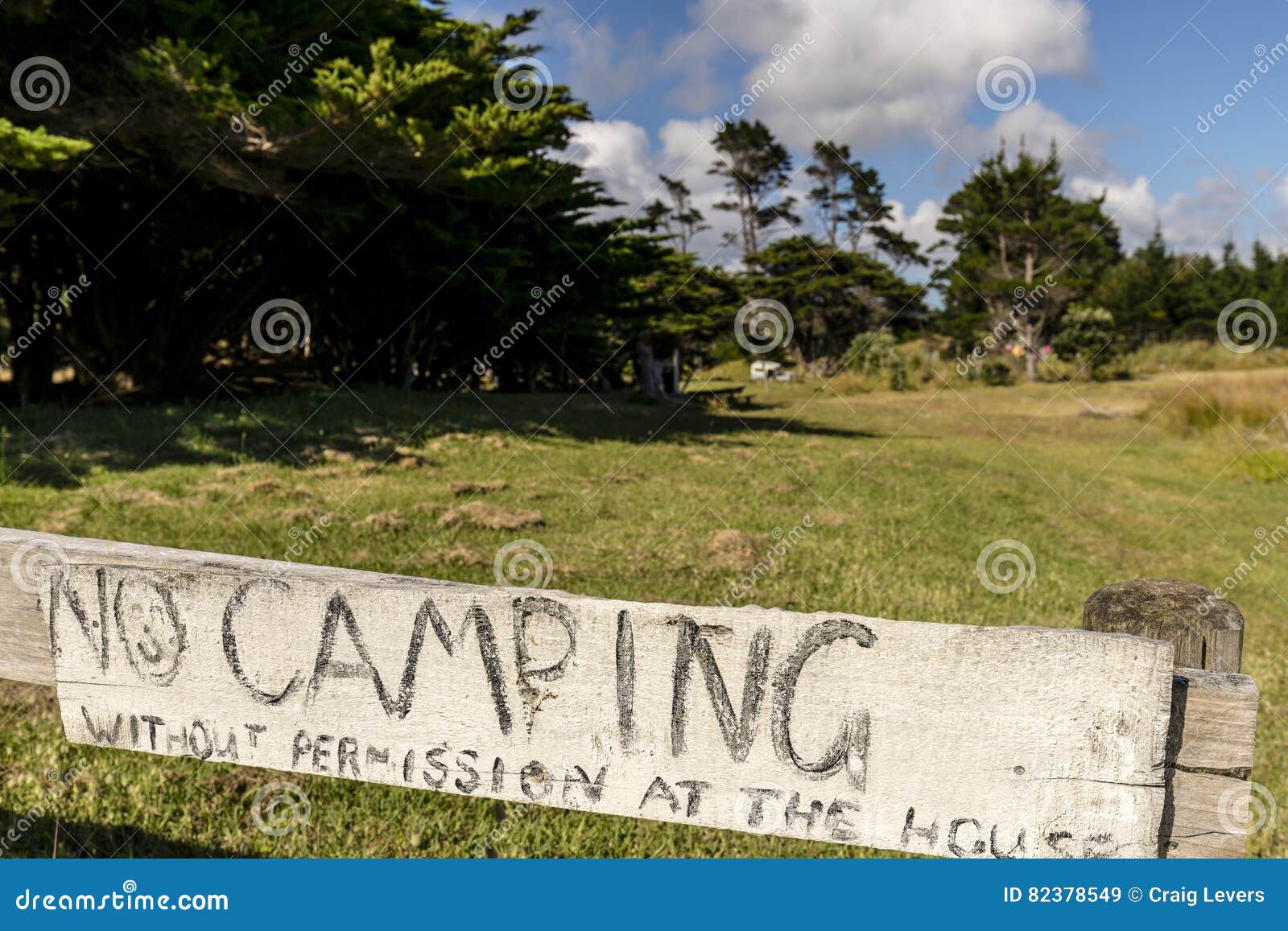 No Camping Sign stock image. Image of sign, letters, paint - 82378549
