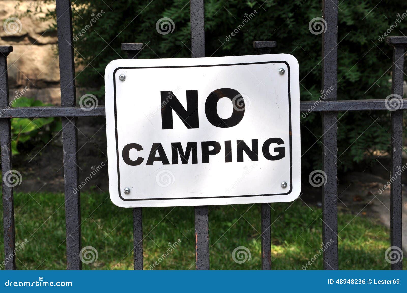 No camping sign stock photo. Image of design, camp, forbids - 48948236