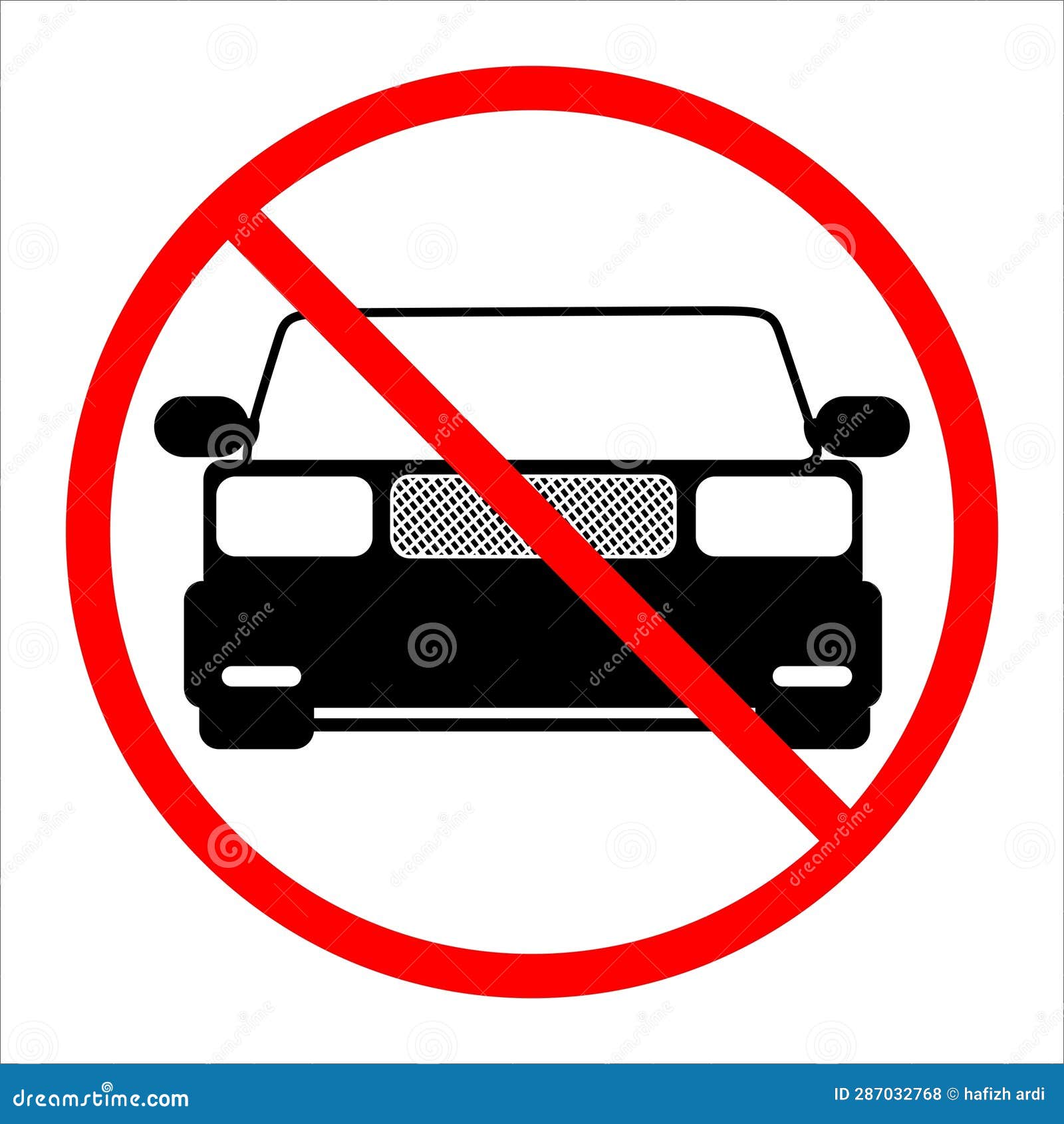 No car sign vector stock vector. Illustration of circular - 287032768