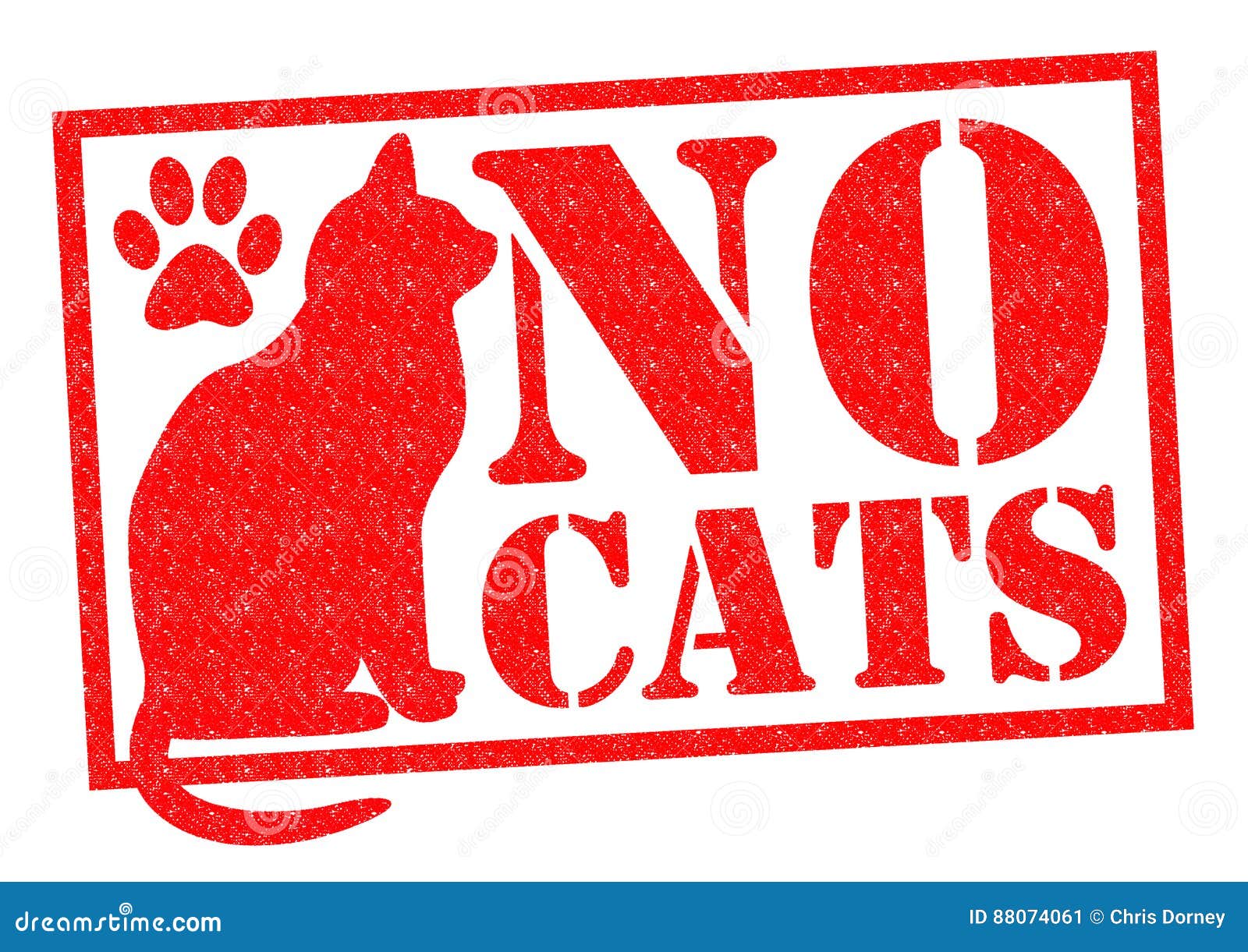 No Cats Rubber Stamp Royalty-Free Stock Photography | CartoonDealer.com ...