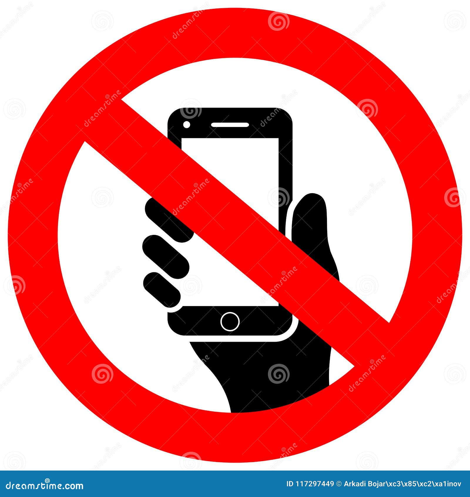 Use Cell Phone Restricted Sign Stock Illustrations – 857 Use Cell Phone ...