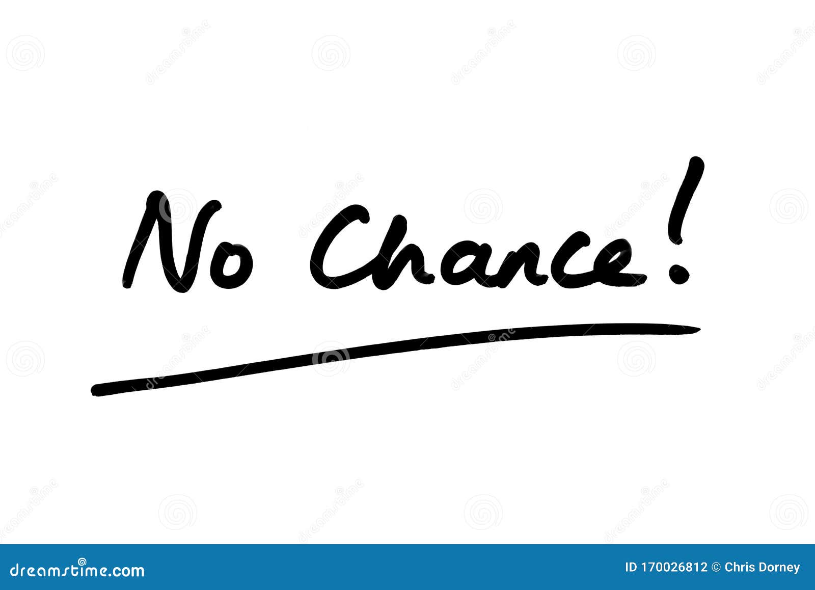 No Chance stock illustration. Illustration of chance - 170026812