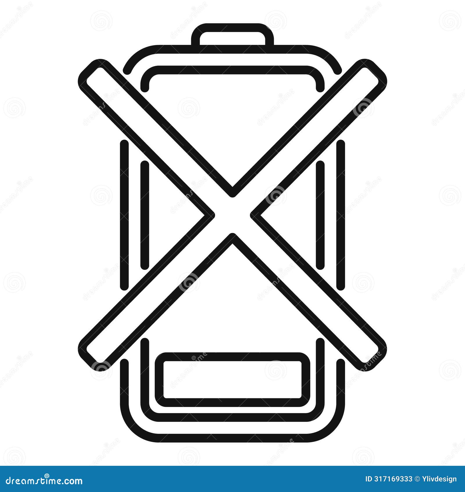 No Charging Battery Icon Outline Vector. Cell Gauge Mobile Stock ...