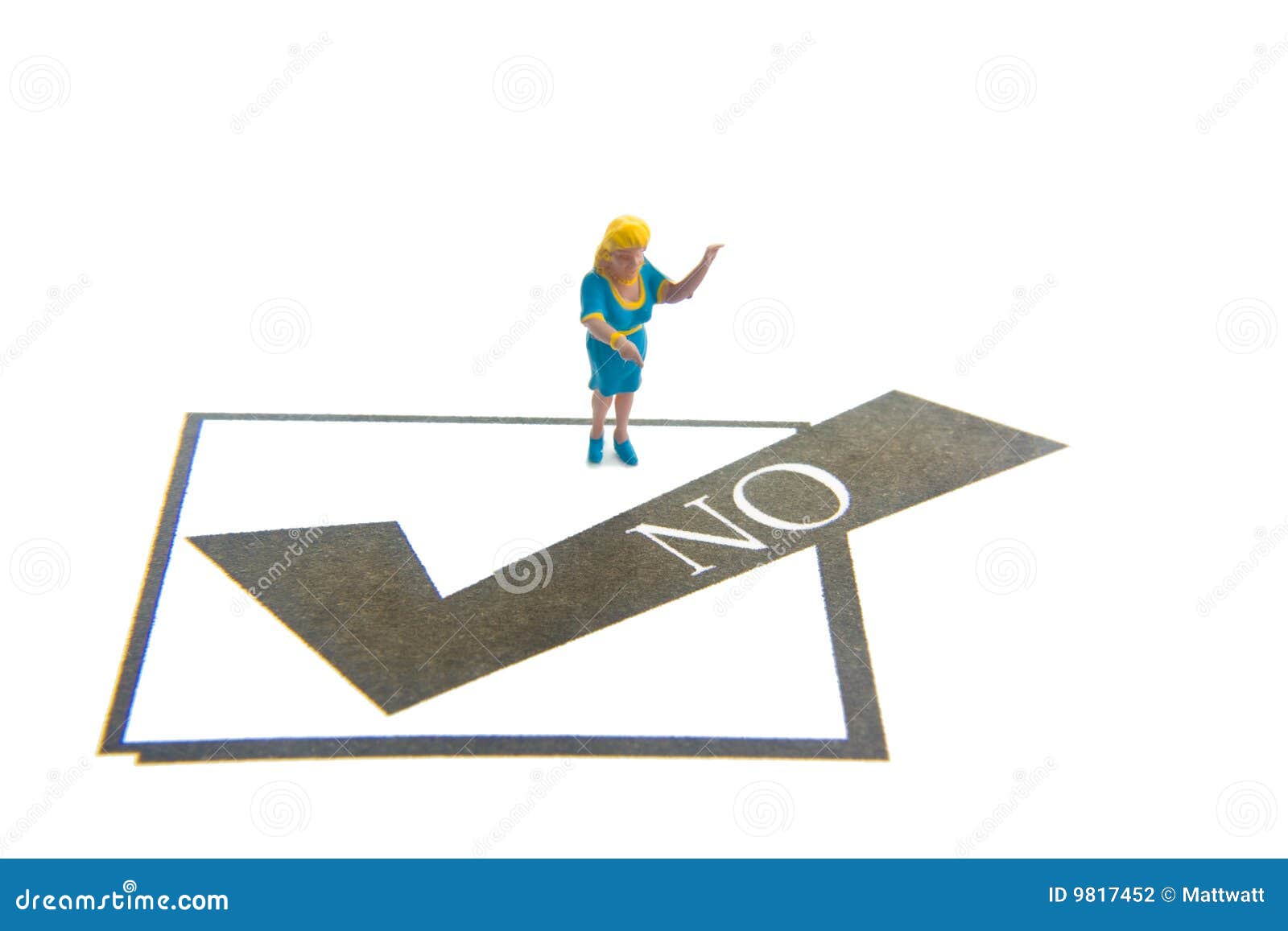No Check Box stock photo. Image of voting, polling, miniature - 9817452
