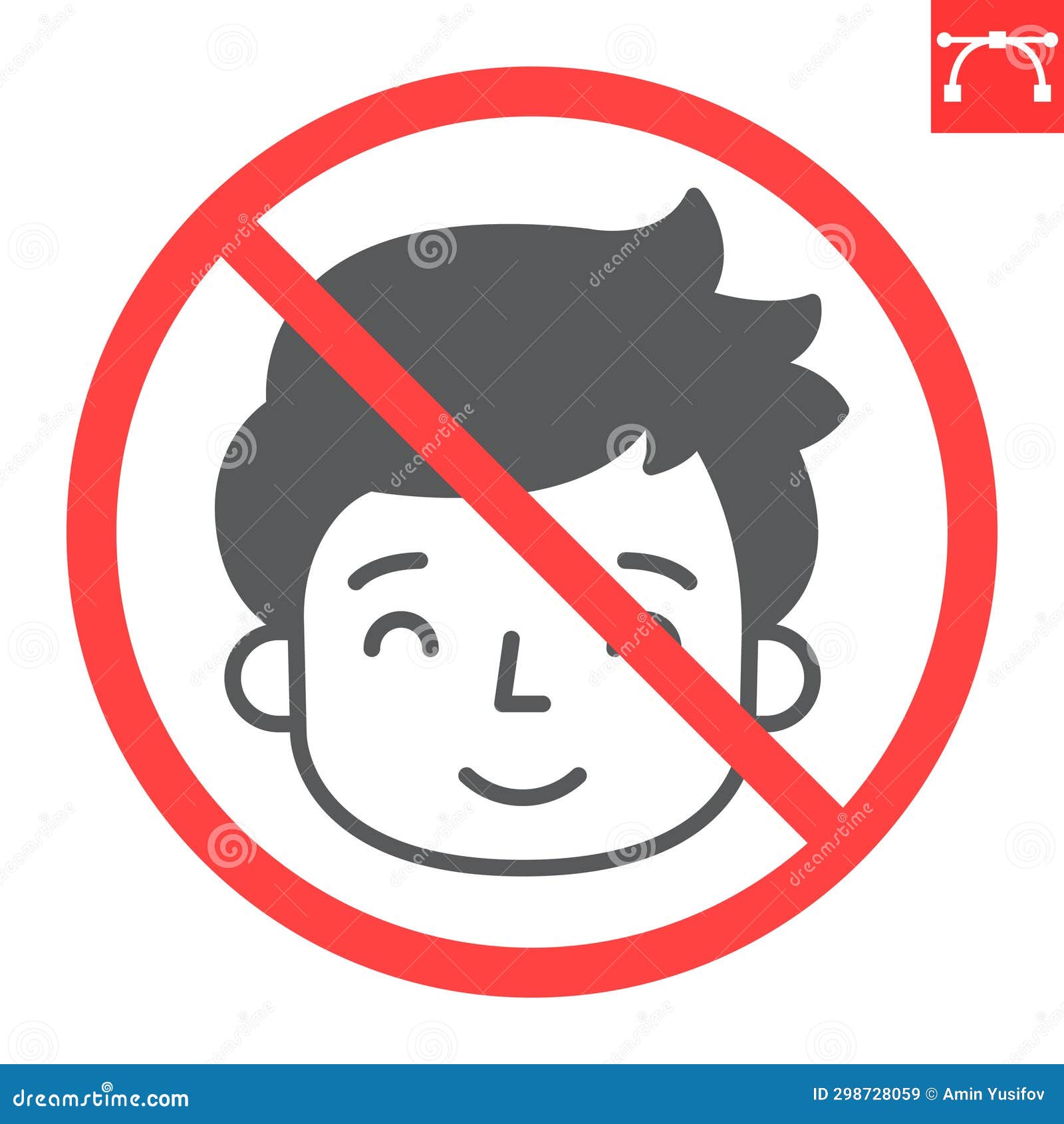 No children glyph icon stock illustration. Illustration of danger ...
