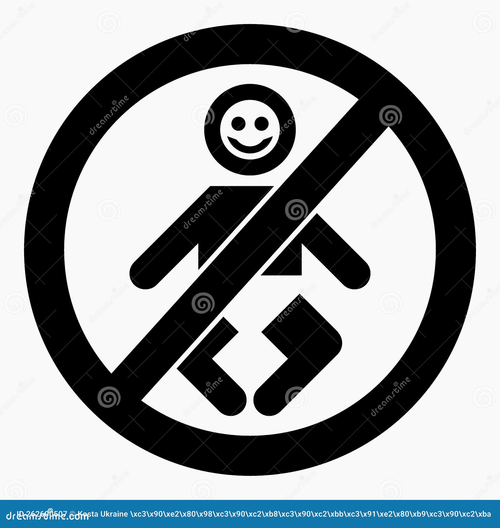 No children icon stock vector. Illustration of baby - 262600507