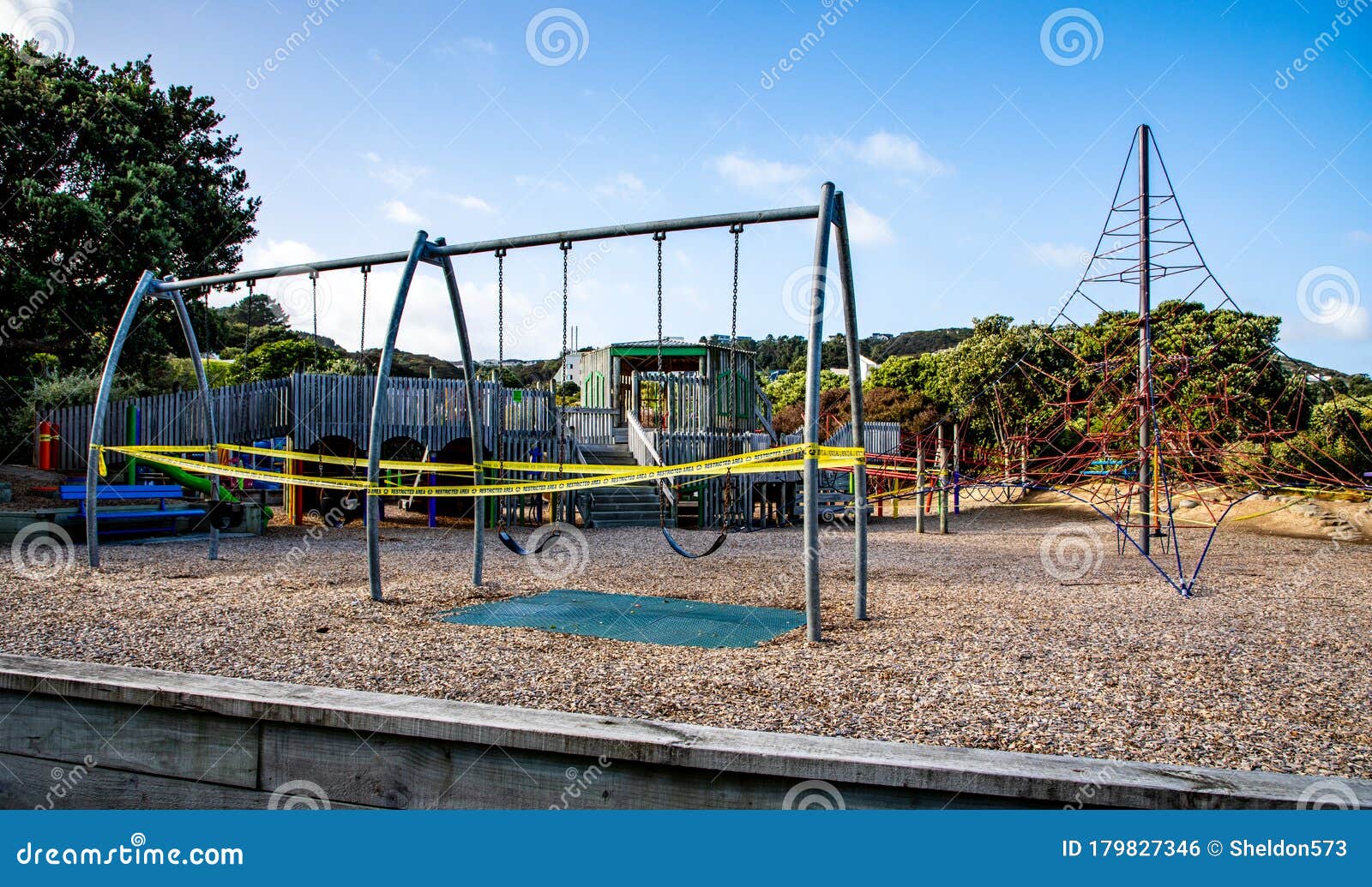 No Children on this Playground Stock Photo - Image of health, equipment ...