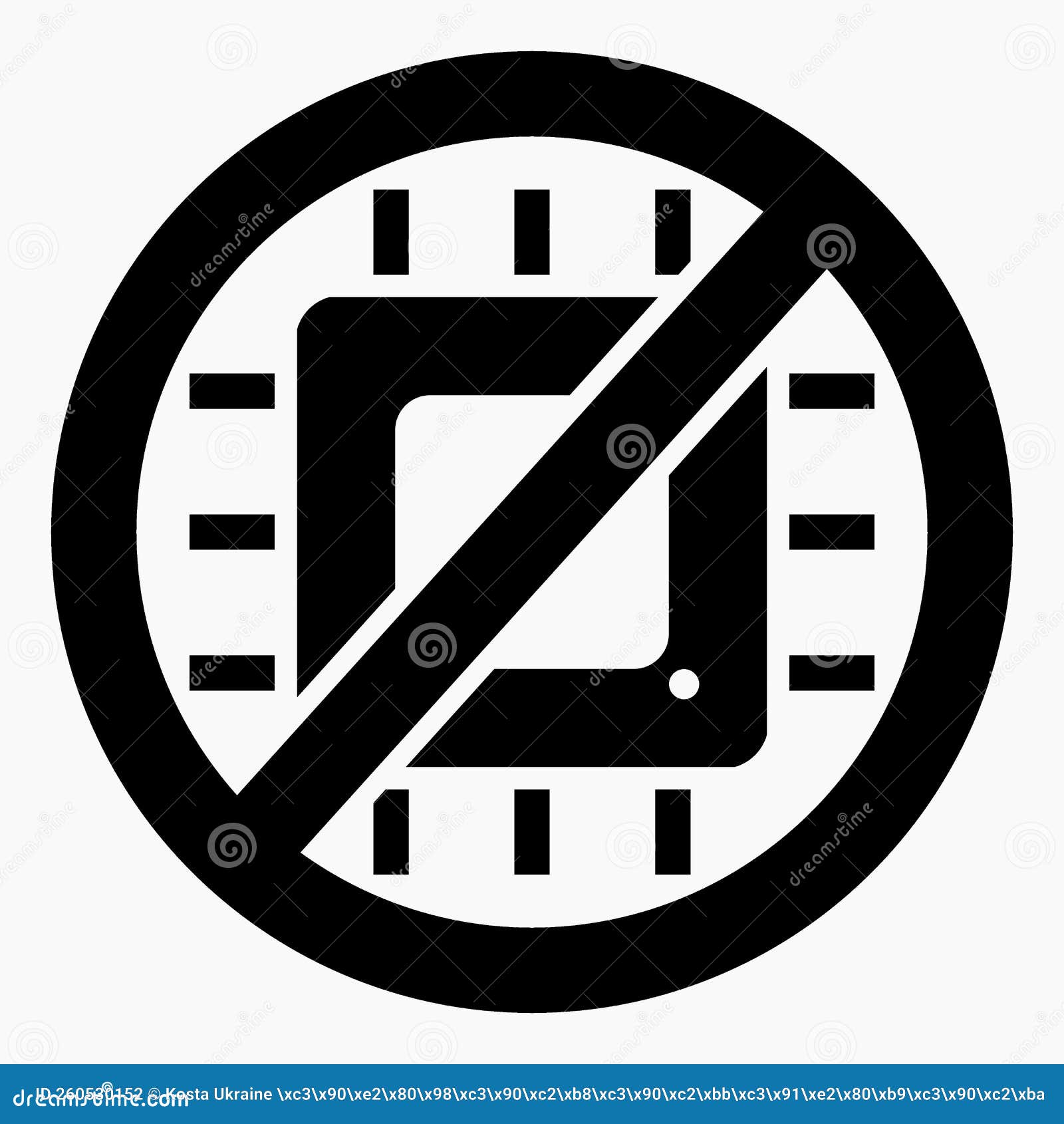No Chips Icon. No Microchips Stock Vector - Illustration of electronic ...