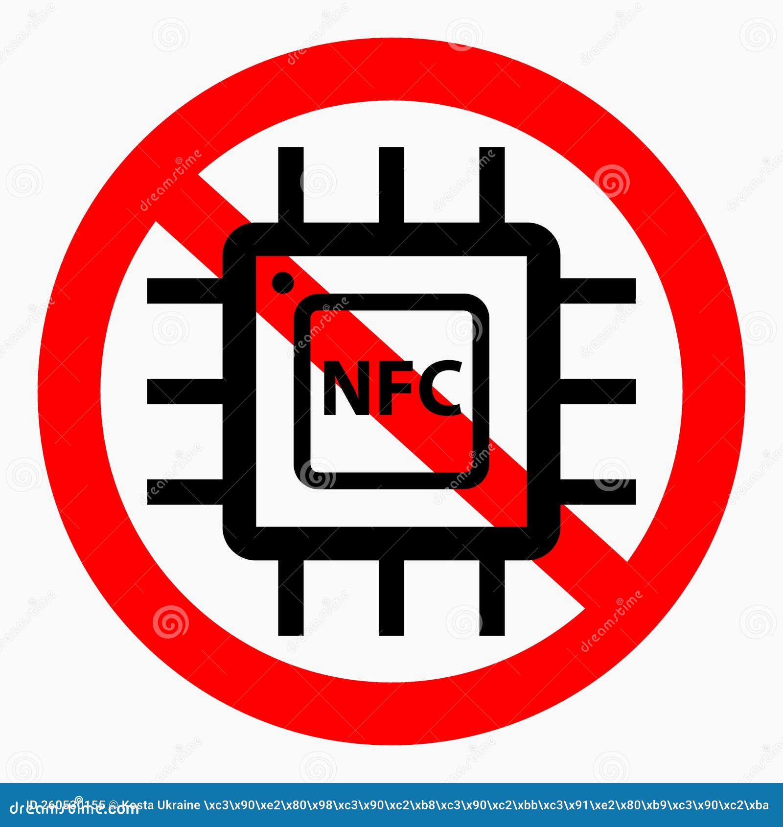 No Chips Icon with NFC. No Microchips Stock Vector - Illustration of ...