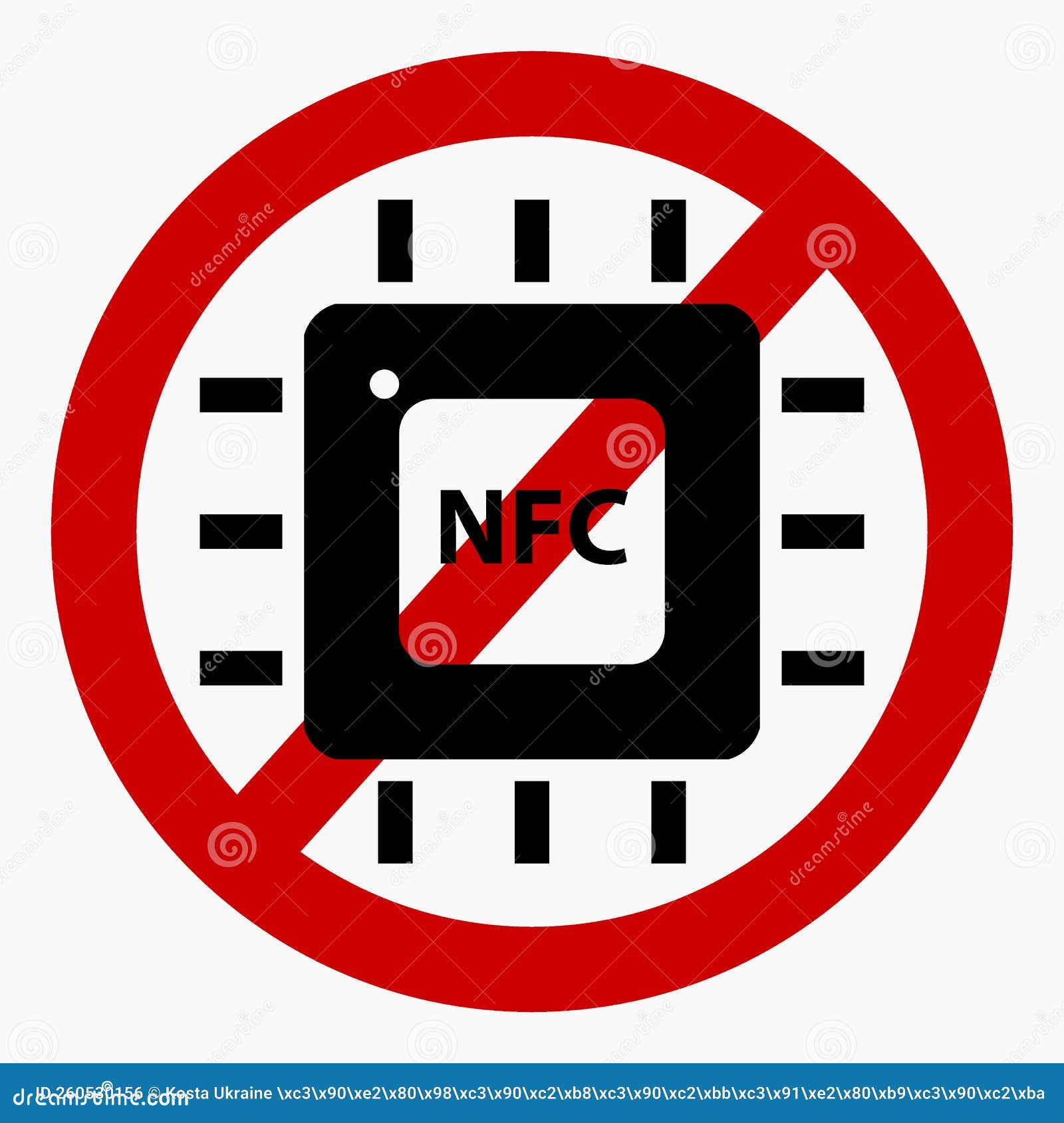 No Chips Icon with NFC. No Microchips Stock Vector - Illustration of ...