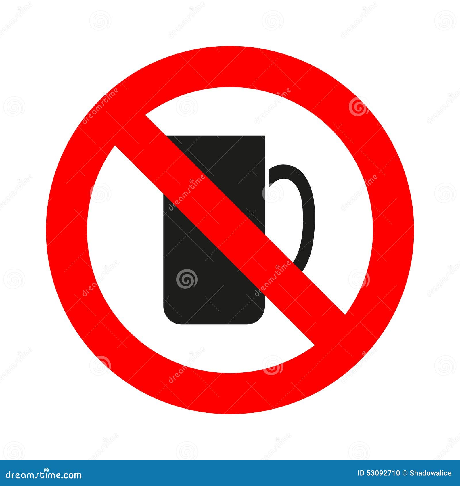 No Coffee Cup Icon Great For Any Use. Vector EPS10. | CartoonDealer.com ...