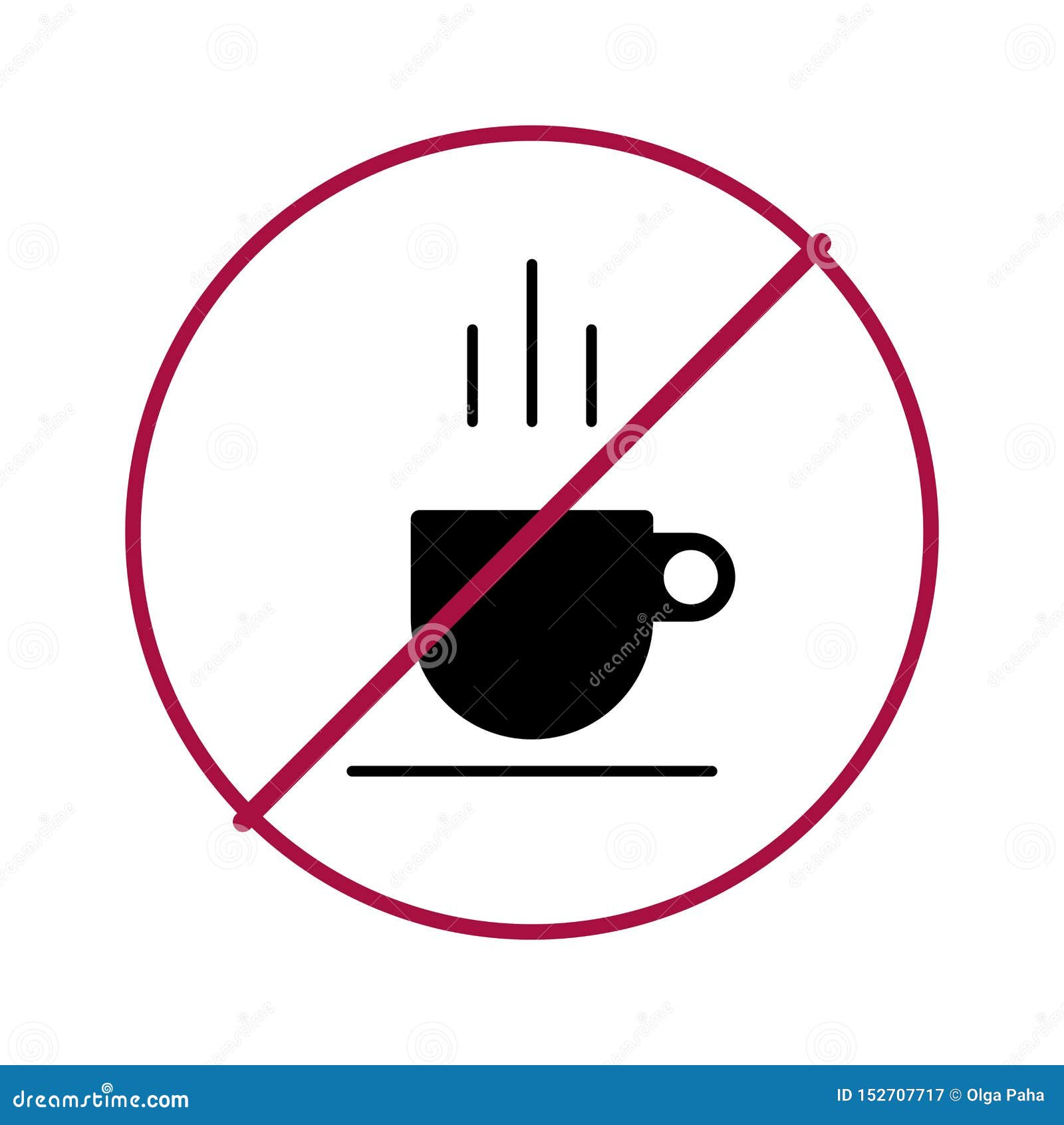 No coffee stock vector. Illustration of abstract, human - 152707717