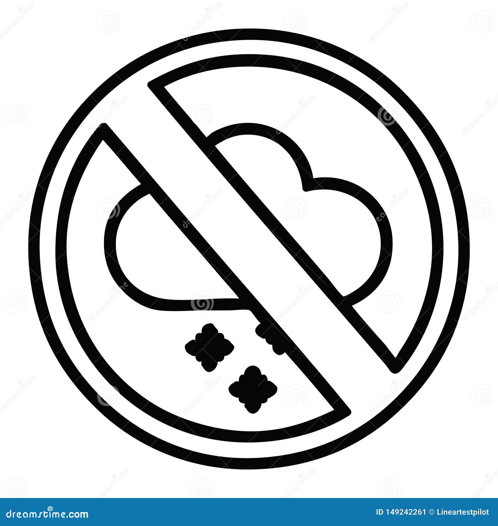 No cold weather icon stock vector. Illustration of symbol - 149242261