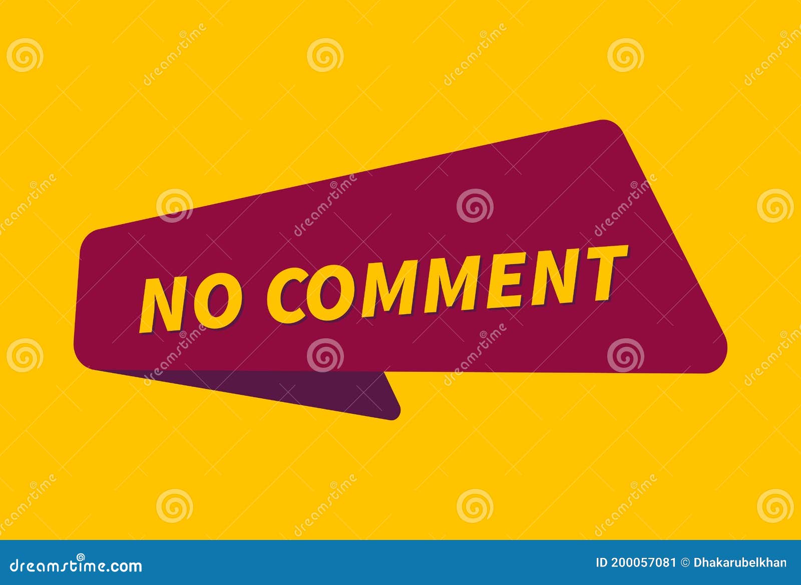 No Comment Banner Vector, No Comment Image Stock Vector - Illustration ...