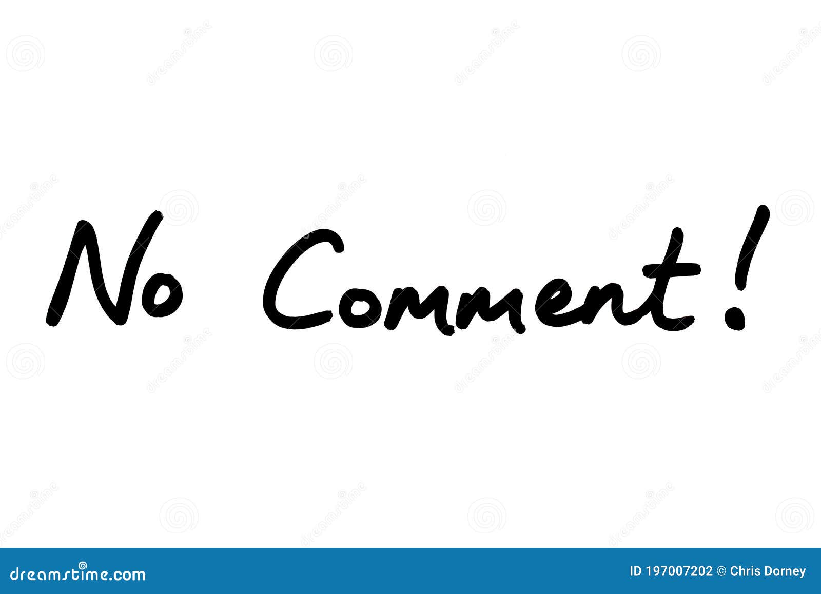 No Comment stock illustration. Illustration of comment - 197007202